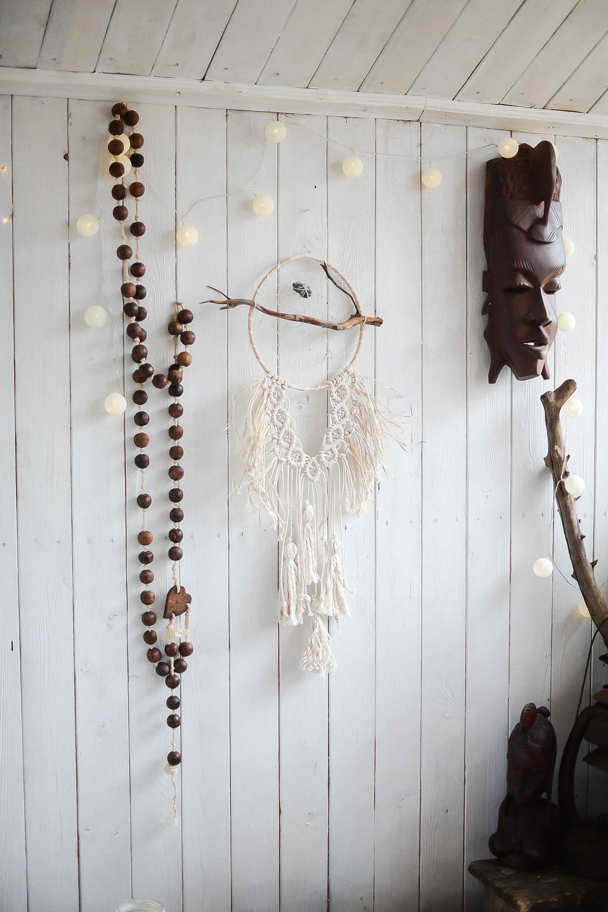 Dream Catcher Wall Hanging, Macrame Dreamcatcher, Beige Dreamcatcher ...