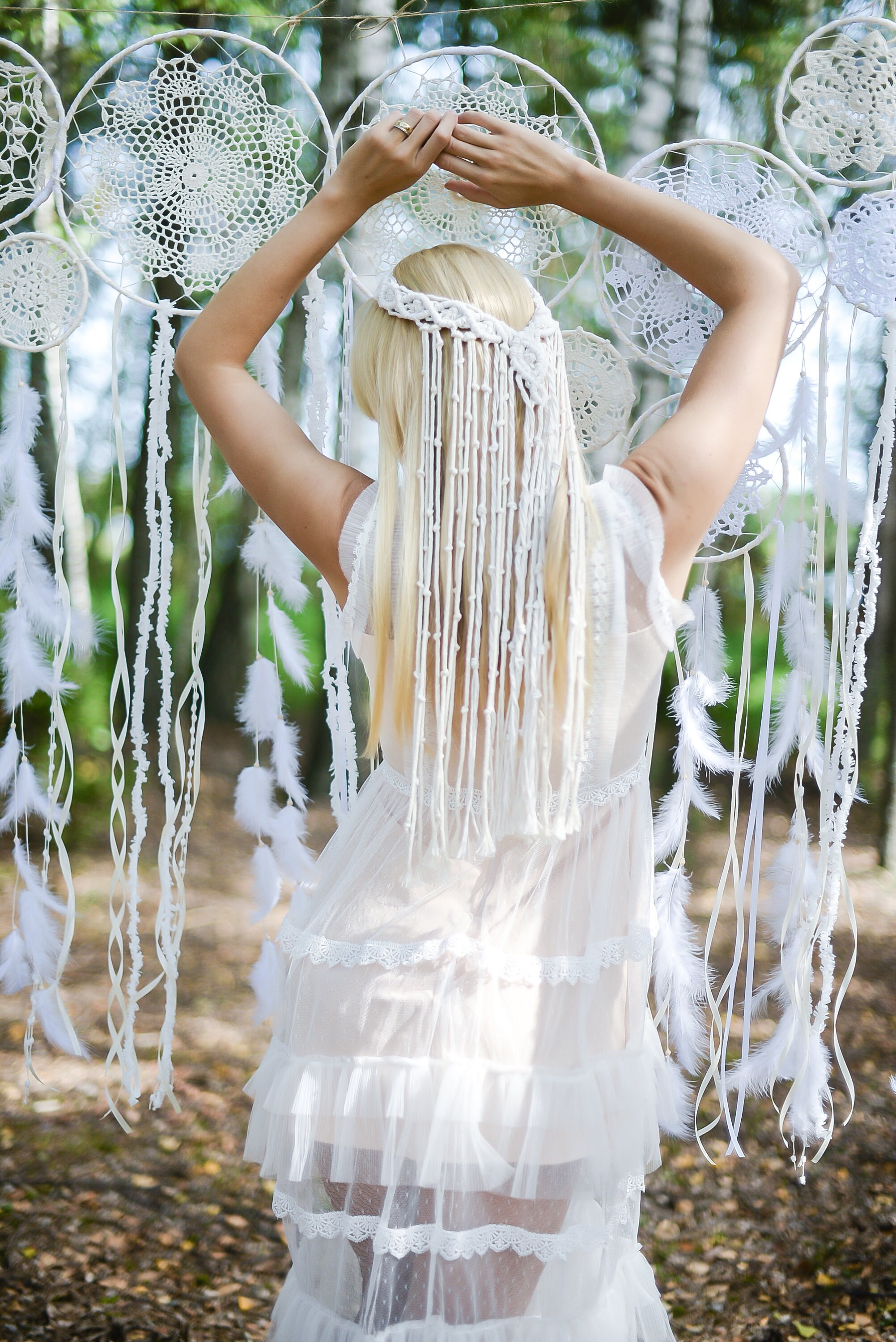 Macrame Veil Macrame Wedding Veil Boho Veil Macrame | Etsy