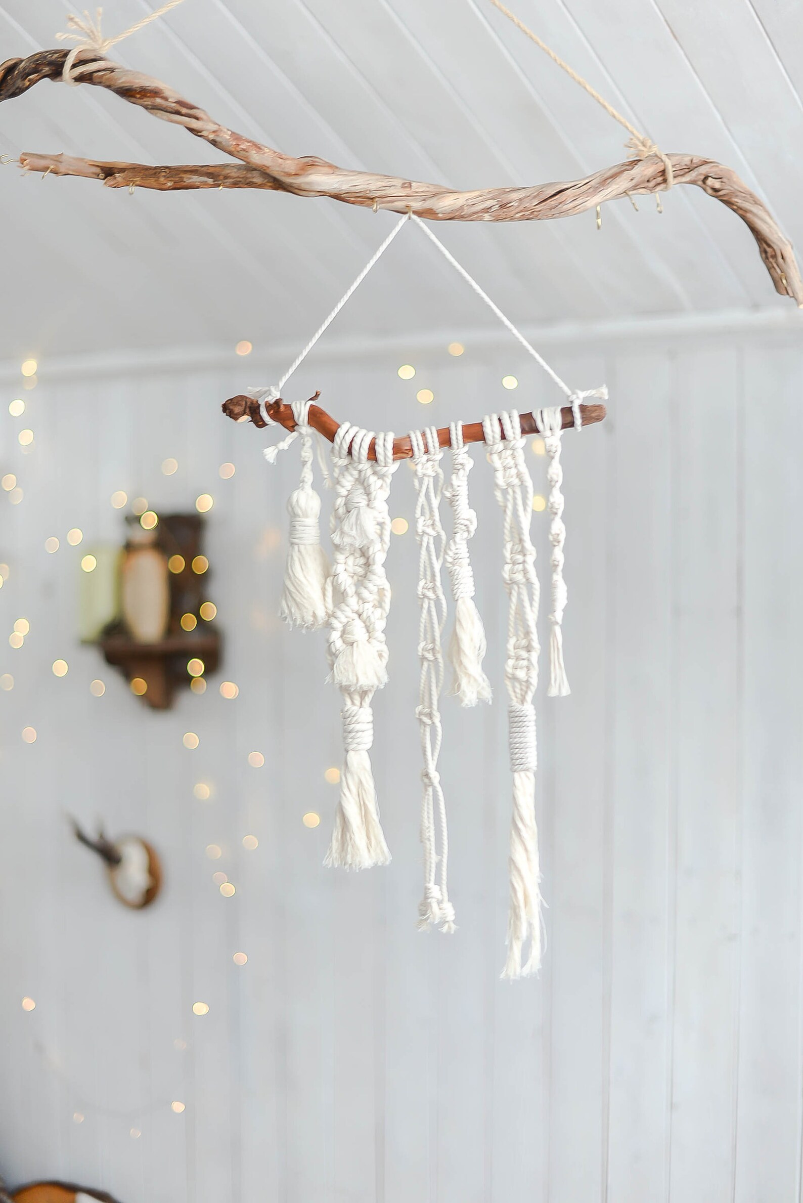 Macrame Wall Hanging, Small Macrame Wall Hanging, Bohemian Home Decor ...