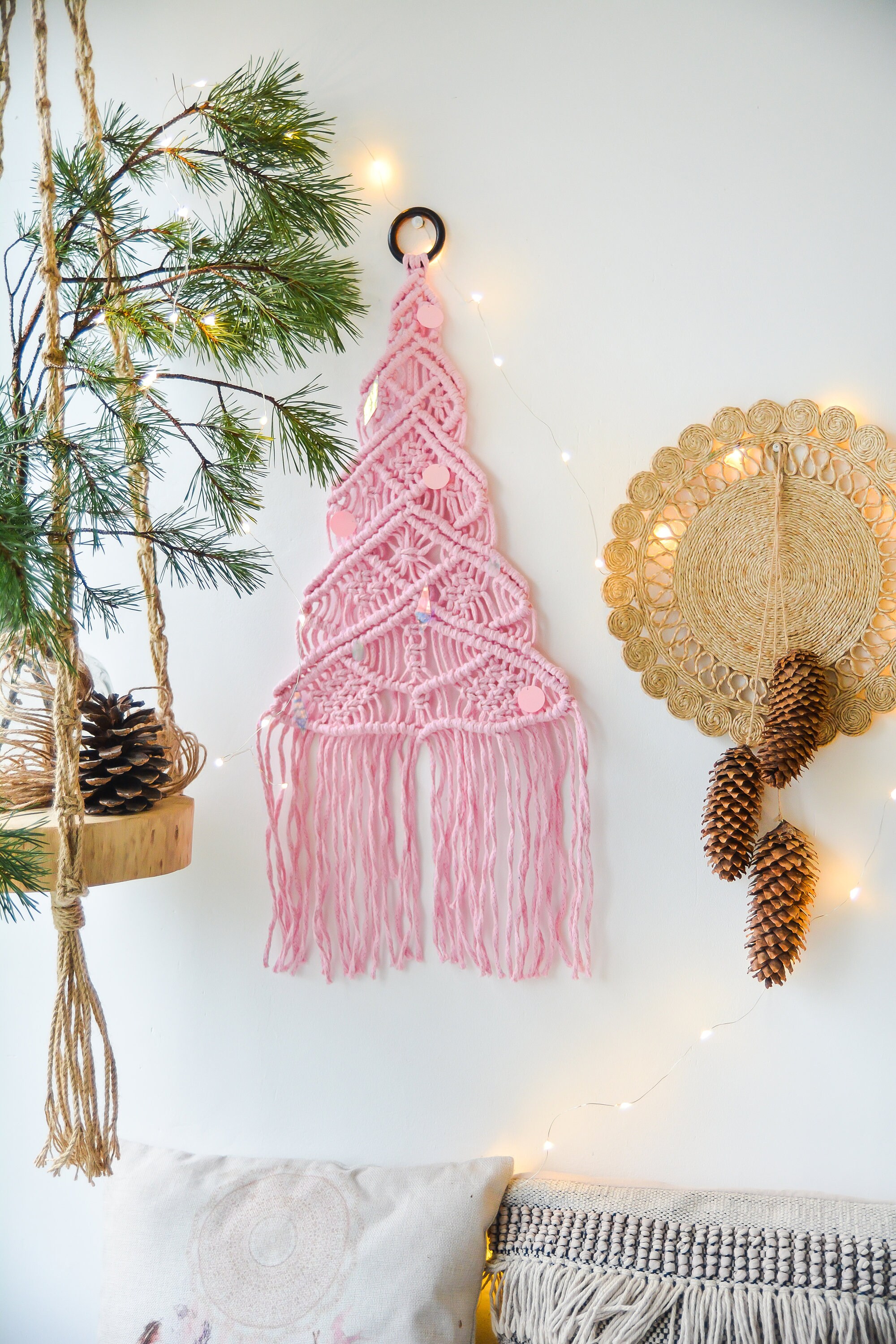 Macrame Christmas Tree Macrame Macrame Wall Hanging - Etsy