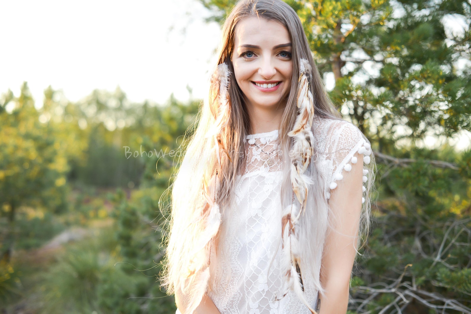 2 Pcs Boho Feather Hair Clips Feather Hair Clip Boho - Etsy