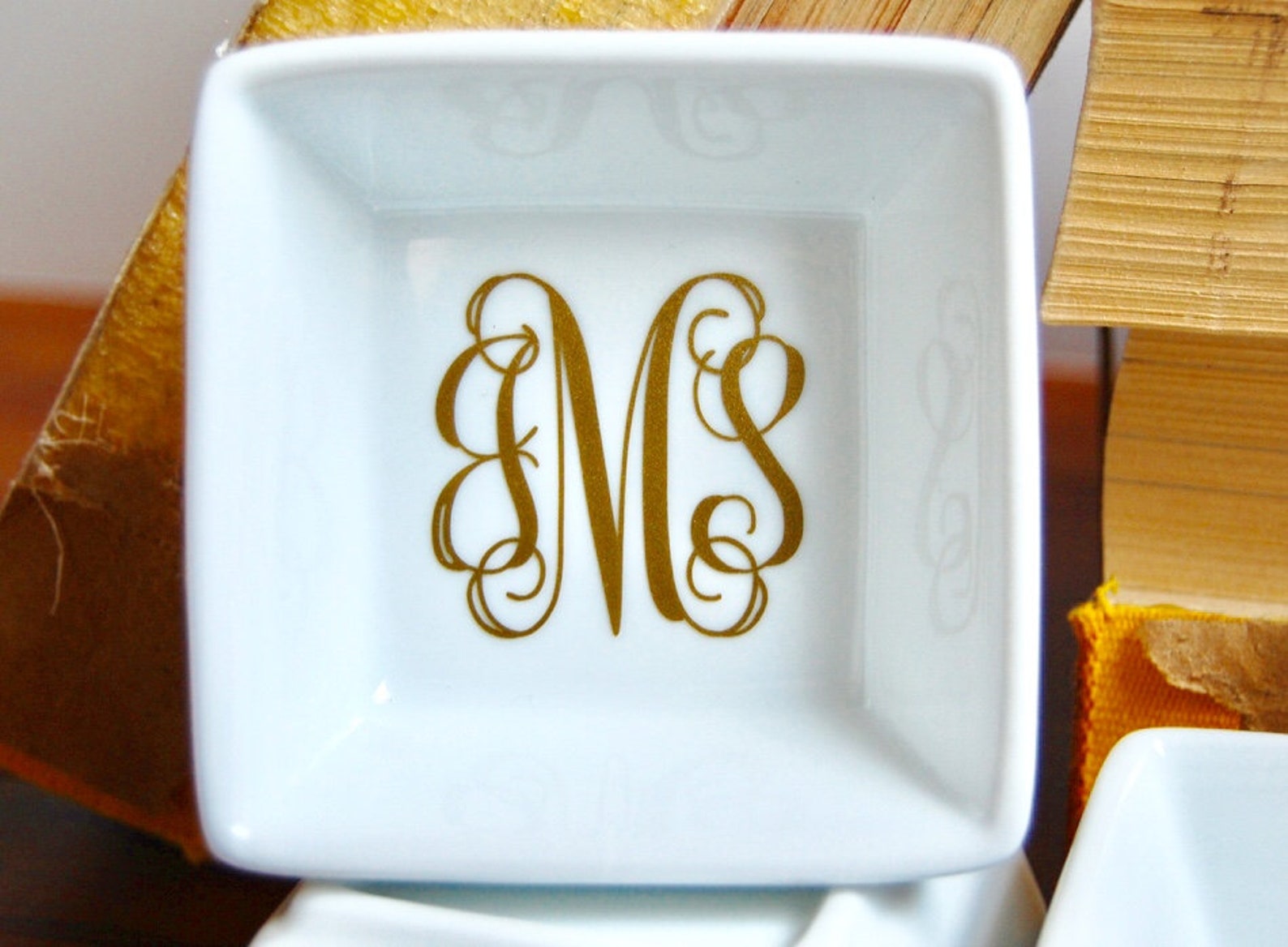Monogrammed Ring Dish, Personalized Bridal Party Gift - Etsy