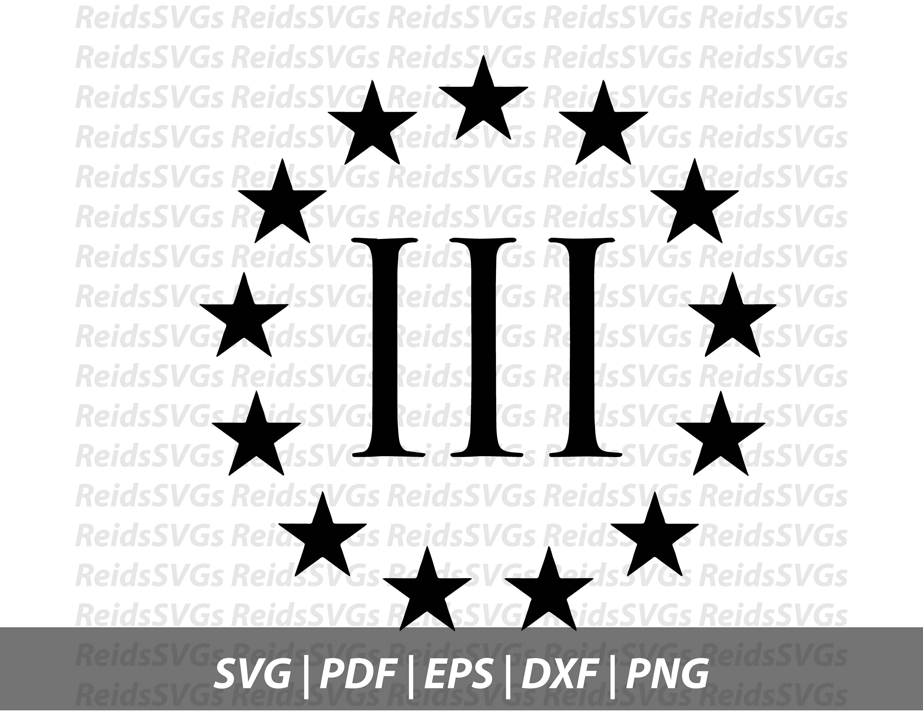 3 Percenter SVG for cutting machines Cricut Silhouette | Etsy