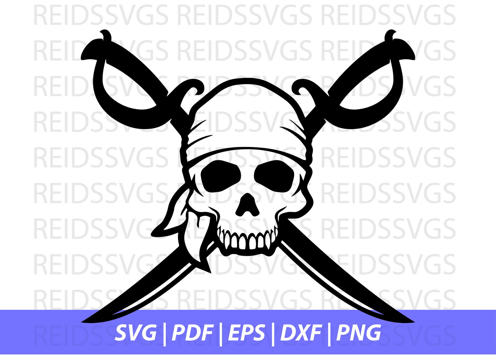 Skull and Crossbones SVG Cricut Silhouette Cutting - Etsy