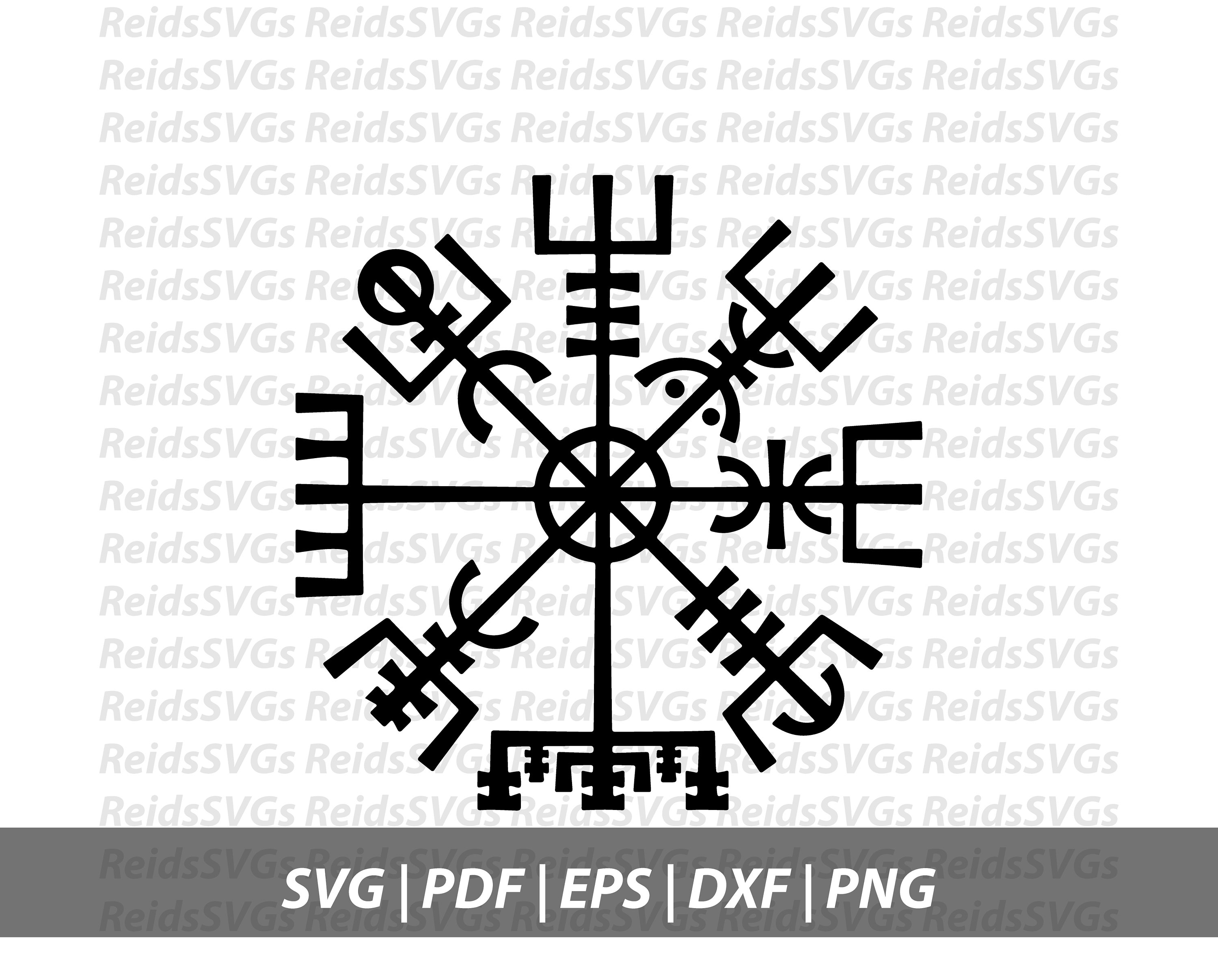 Vegvisir Rune SVG for cutting machines Cricut Silhouette | Etsy