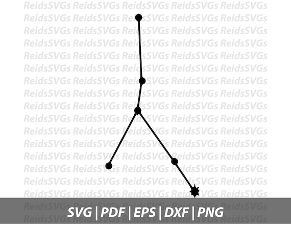 Cancer Constellation SVG Cricut Silhouette Cutting | Etsy