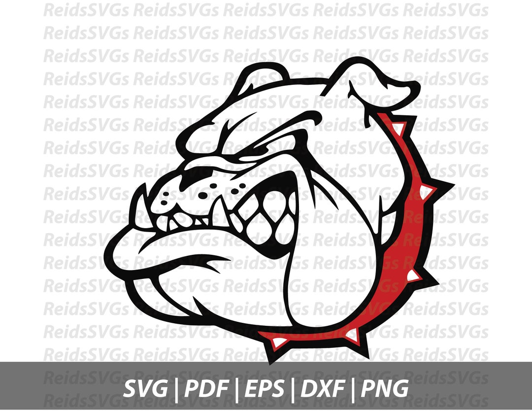 Bulldog SVG With Color for Cutting Machines, SVG Files, Clipart, Circut ...