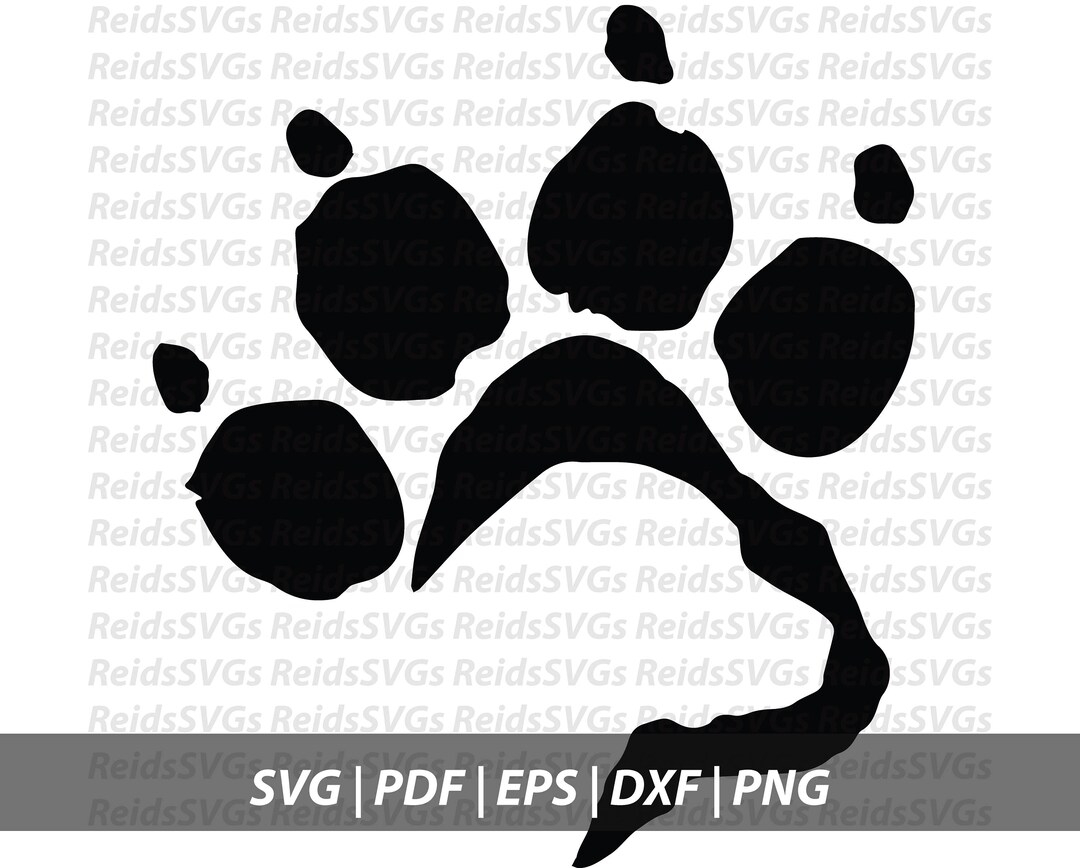 Dog Paw Print Cut Files, SVG Files, Clipart, Cricut Paw Print, Cutting ...
