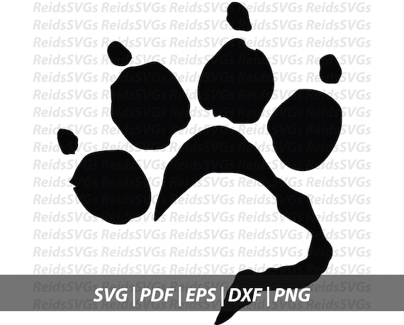 Dog Paw Print Cut Files SVG Files Clipart Cricut Paw Print | Etsy