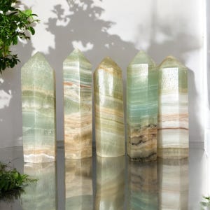 Caribbean Calcite Crystal Towers - Luna by Louise, Crystal Shop UK ...