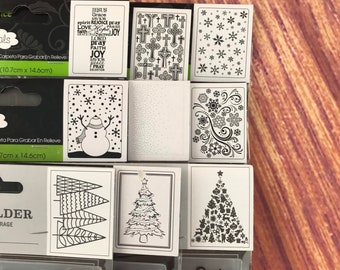 Christmas Embossing Folders | Etsy