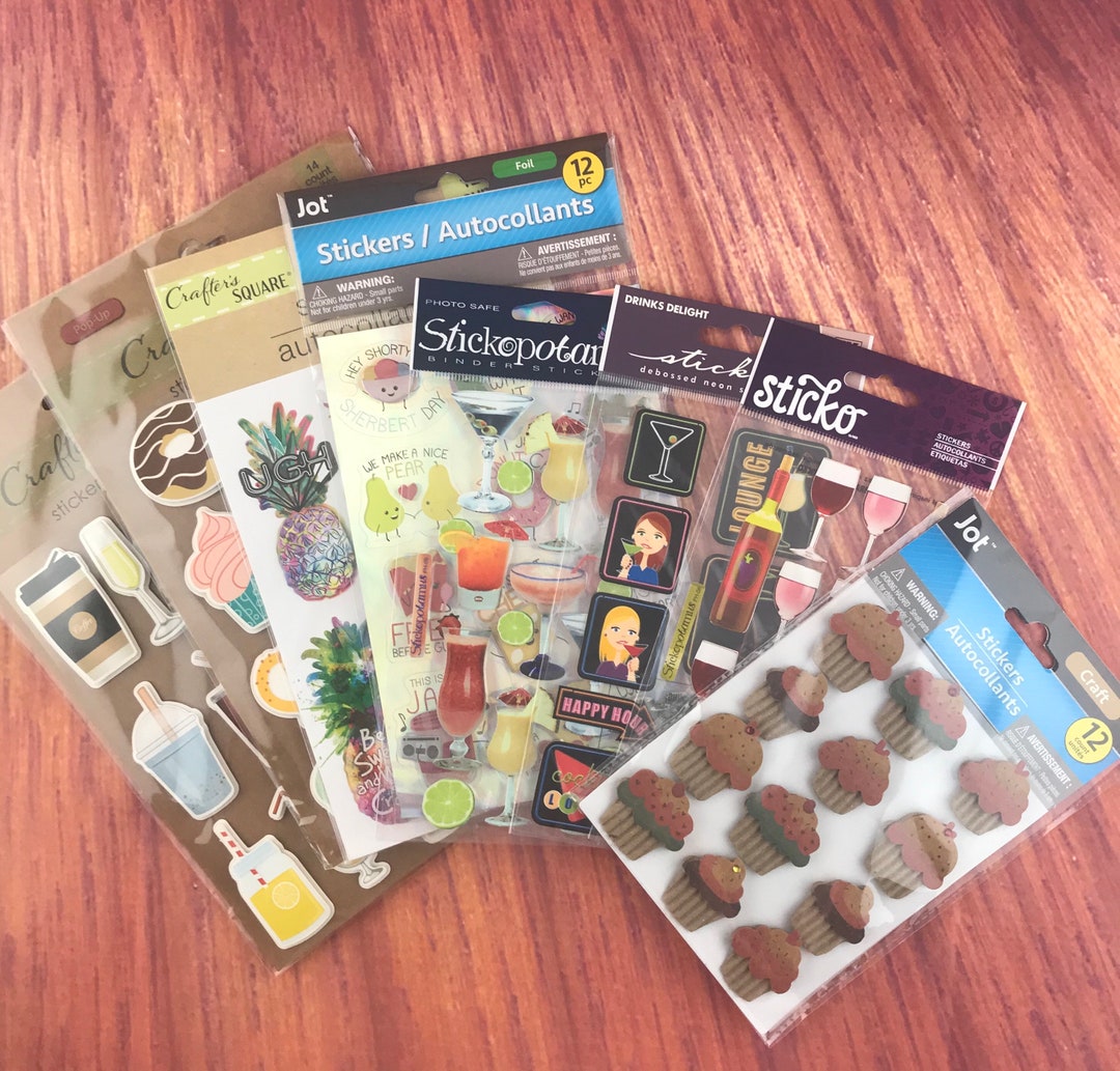 Stickers Scrapbook Scrapbooking Cards Posters Food - Etsy
