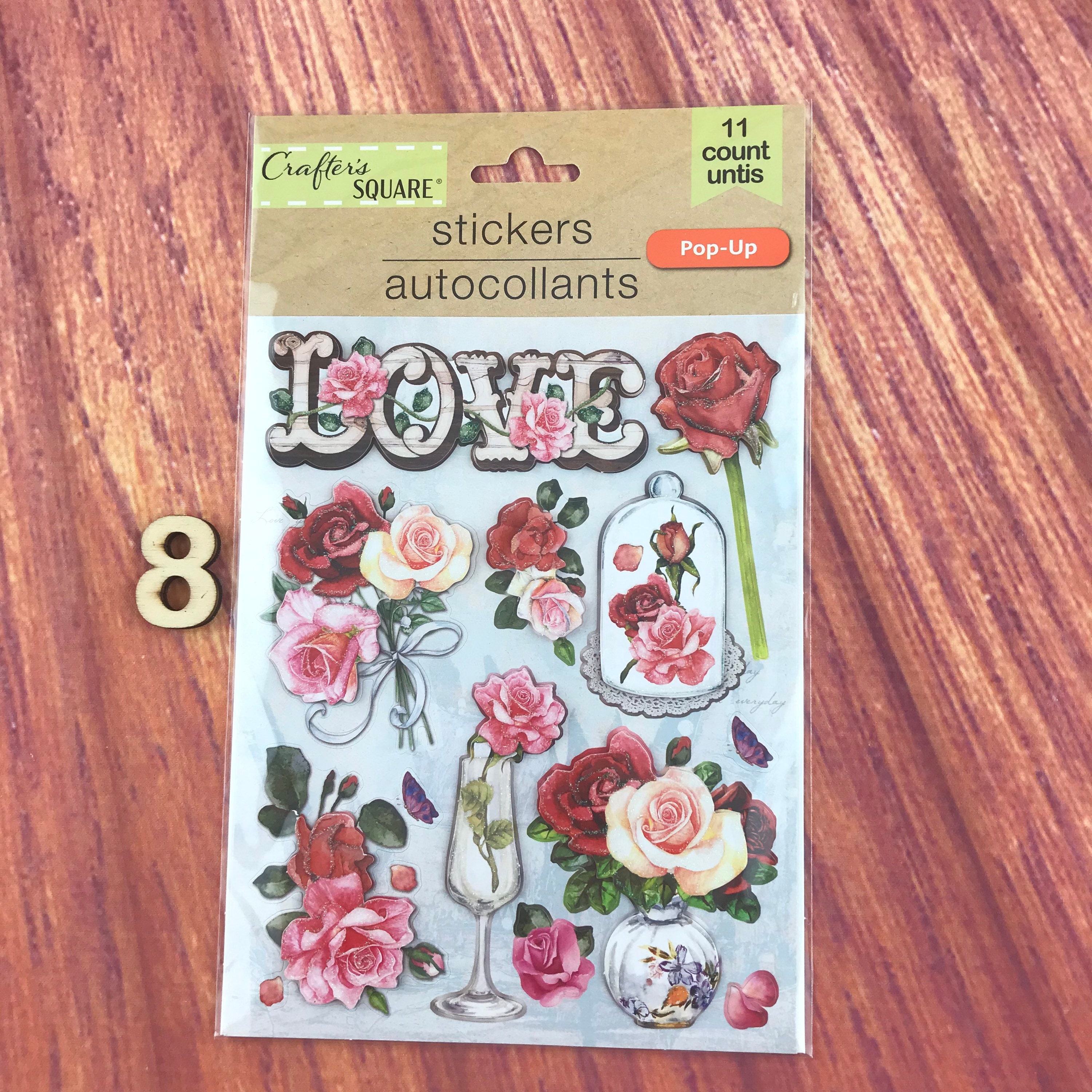 Stickers Scrapbook Scrapbooking Cards Posters Love | Etsy