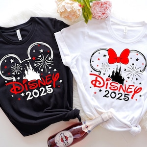 2025 Disney Family Vacation Shirts, Disney Castle 2025 Shirts, Custom Disney Family Matching ...