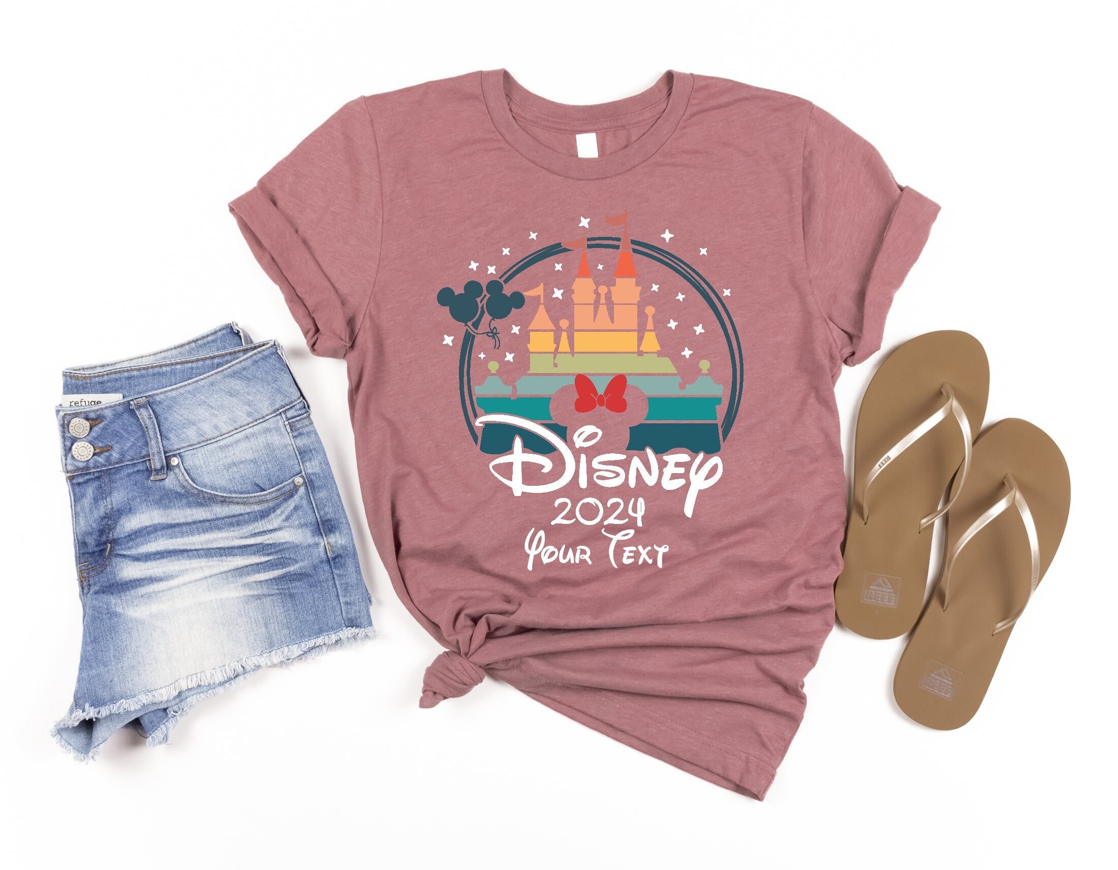 Printblur Disney Castle 2024 Shirts, Disney Family Matching Tshirt ...