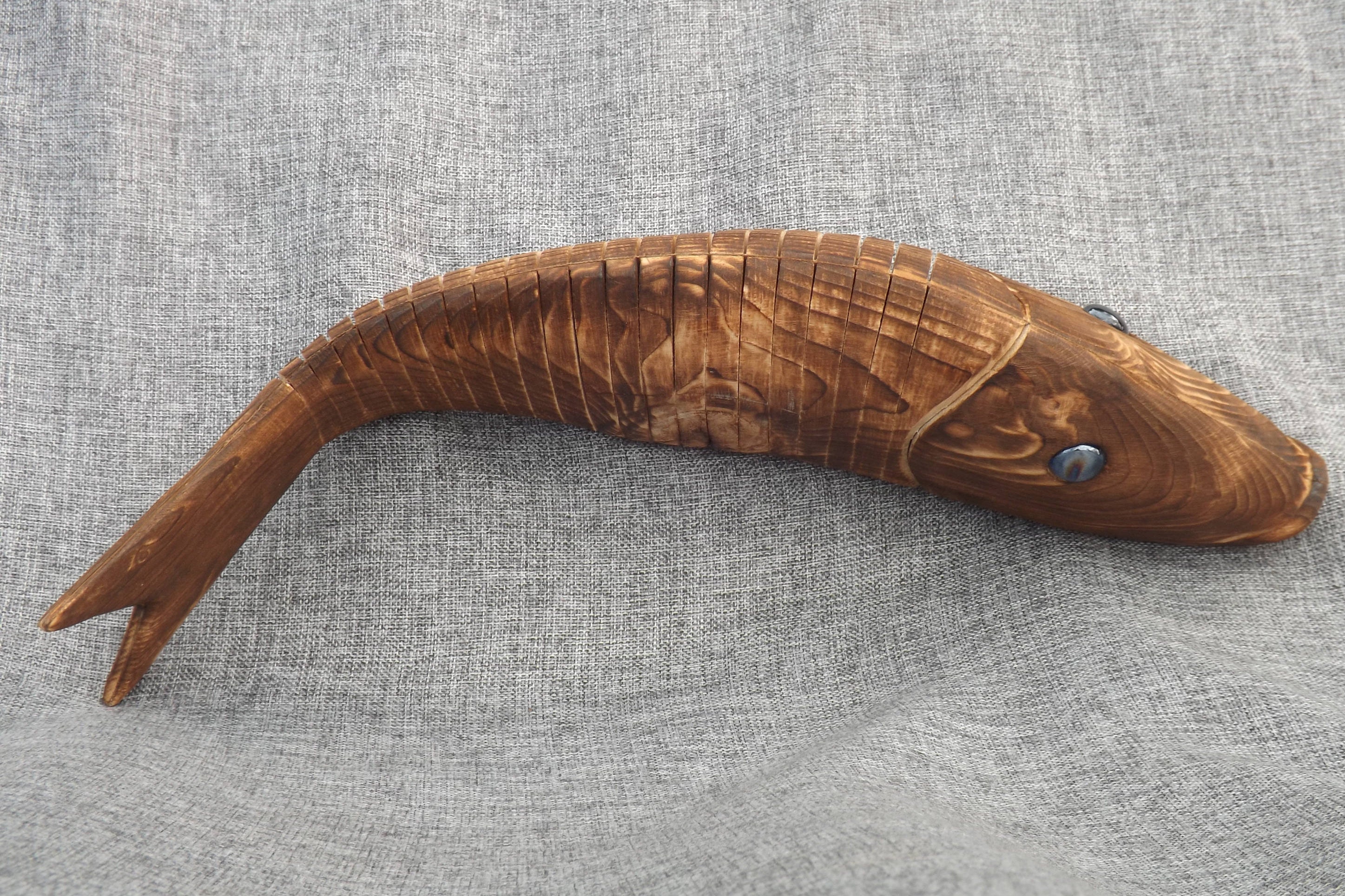 Handmade Wooden Carp Fish With Realistic Movement - Etsy