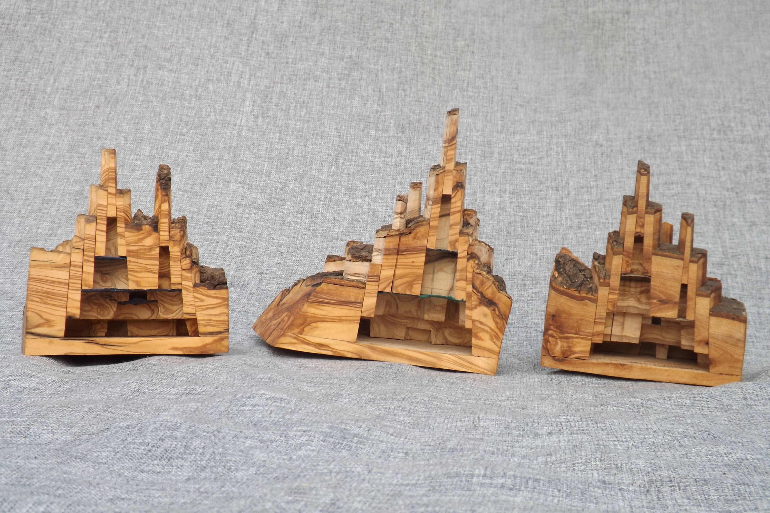Olive Wood Pop-up Castle - Etsy
