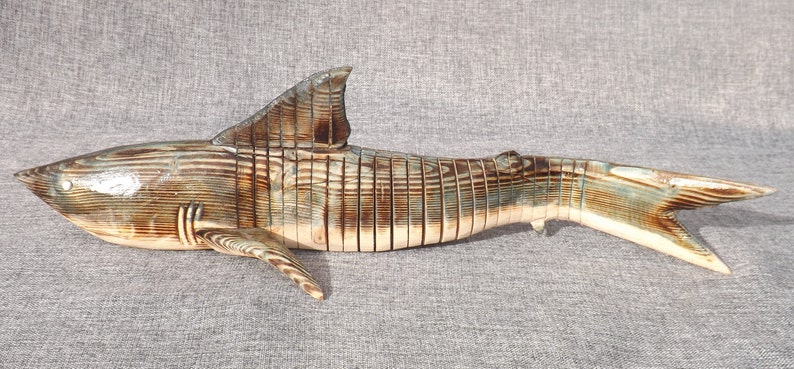Moving Shark Made From Wood - Etsy