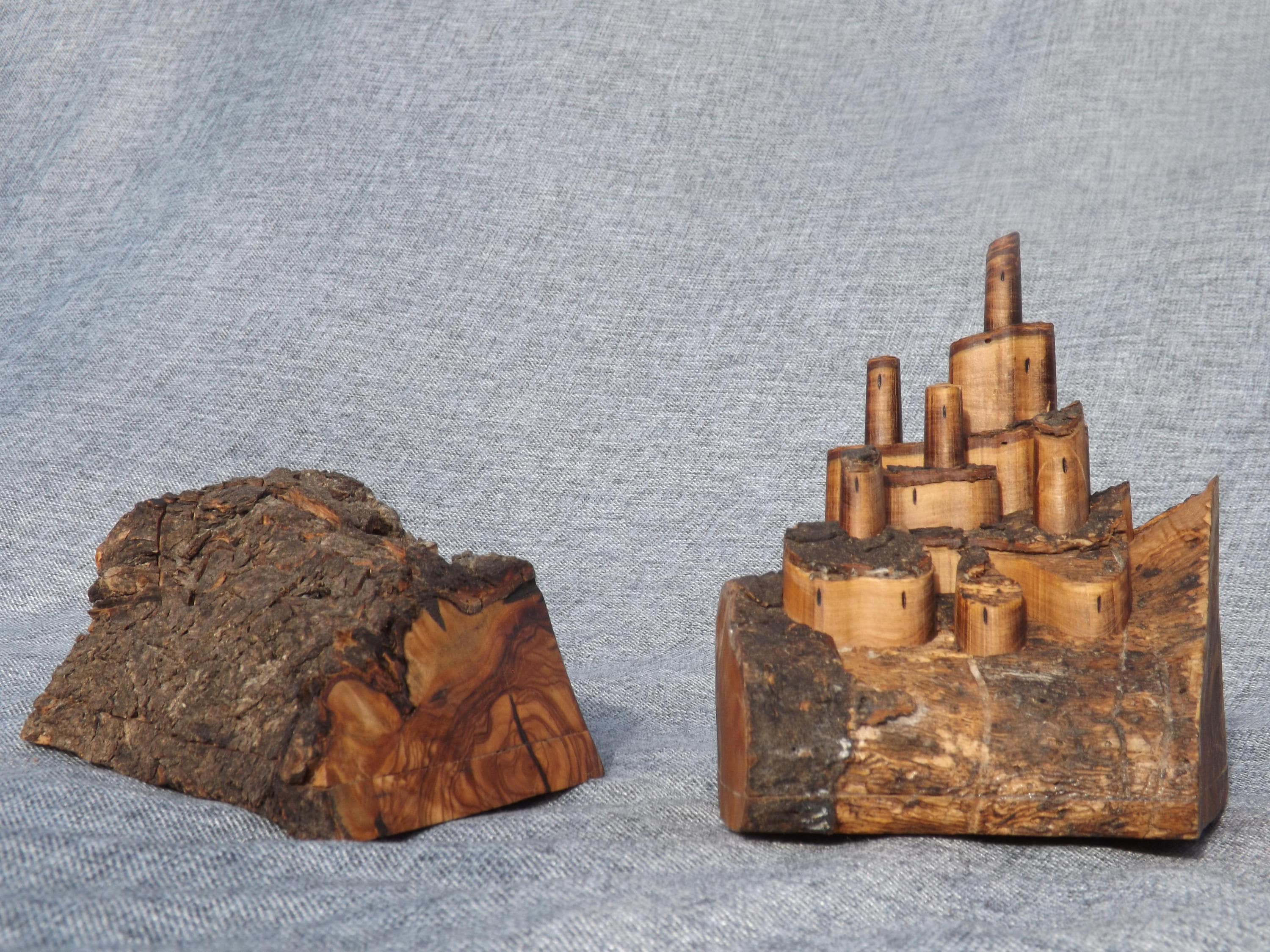 Olive Wood Pop-up Castle - Etsy