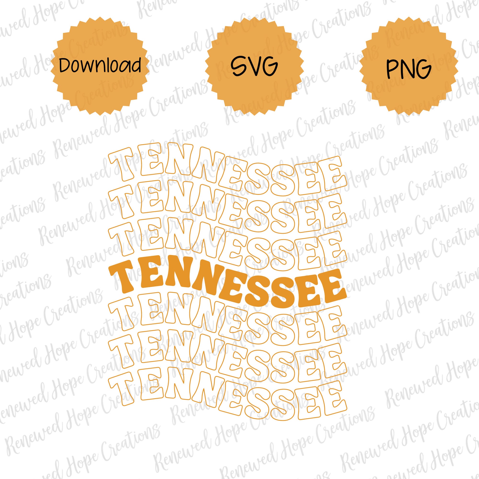 Tennessee Vols Word Wave SVG: Orange and White Game Day Design (digital ...
