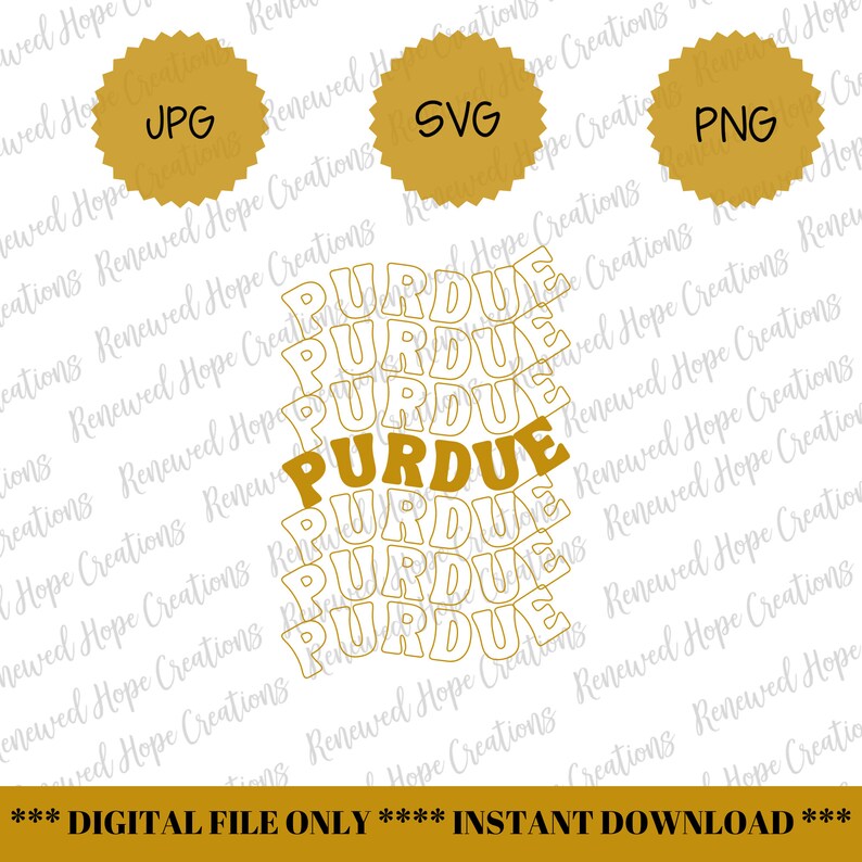 Purdue Boilermakers Wave SVG, Great for Game Day, SVG for Cricut ...