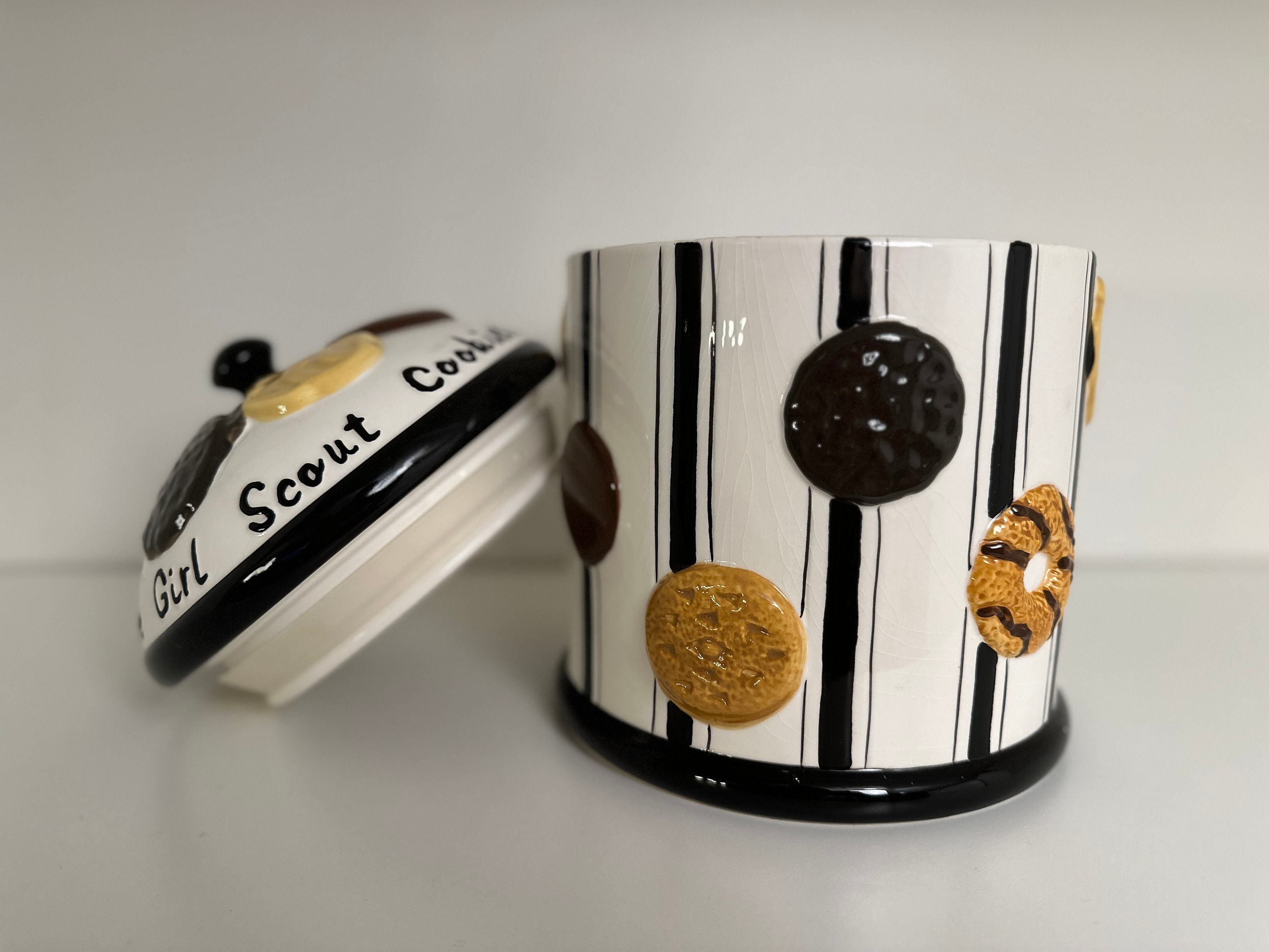 Ceramic Girl Scouts Cookie Jar USED, LIKE NEW - Etsy