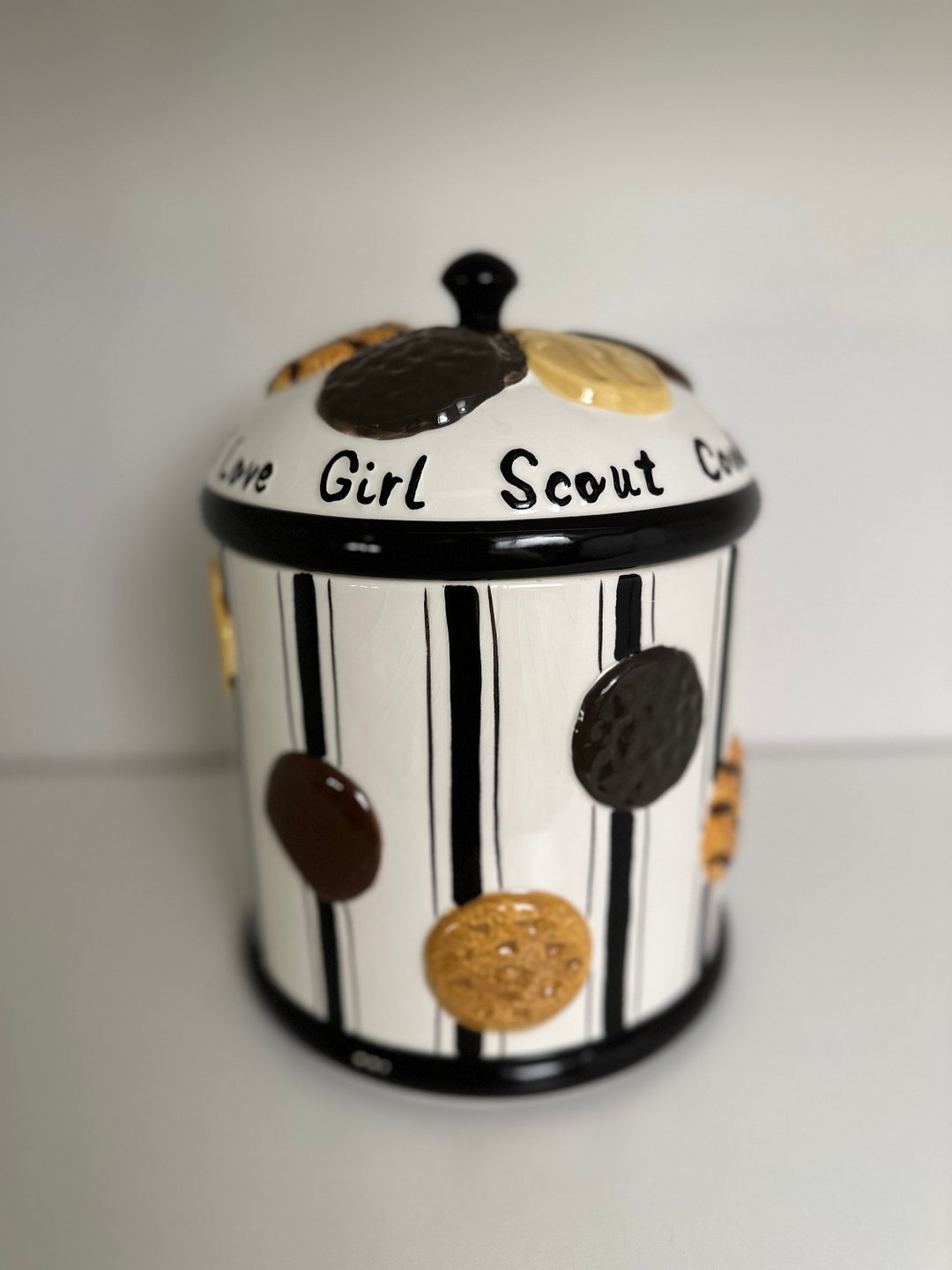 Ceramic Girl Scouts Cookie Jar USED, LIKE NEW - Etsy