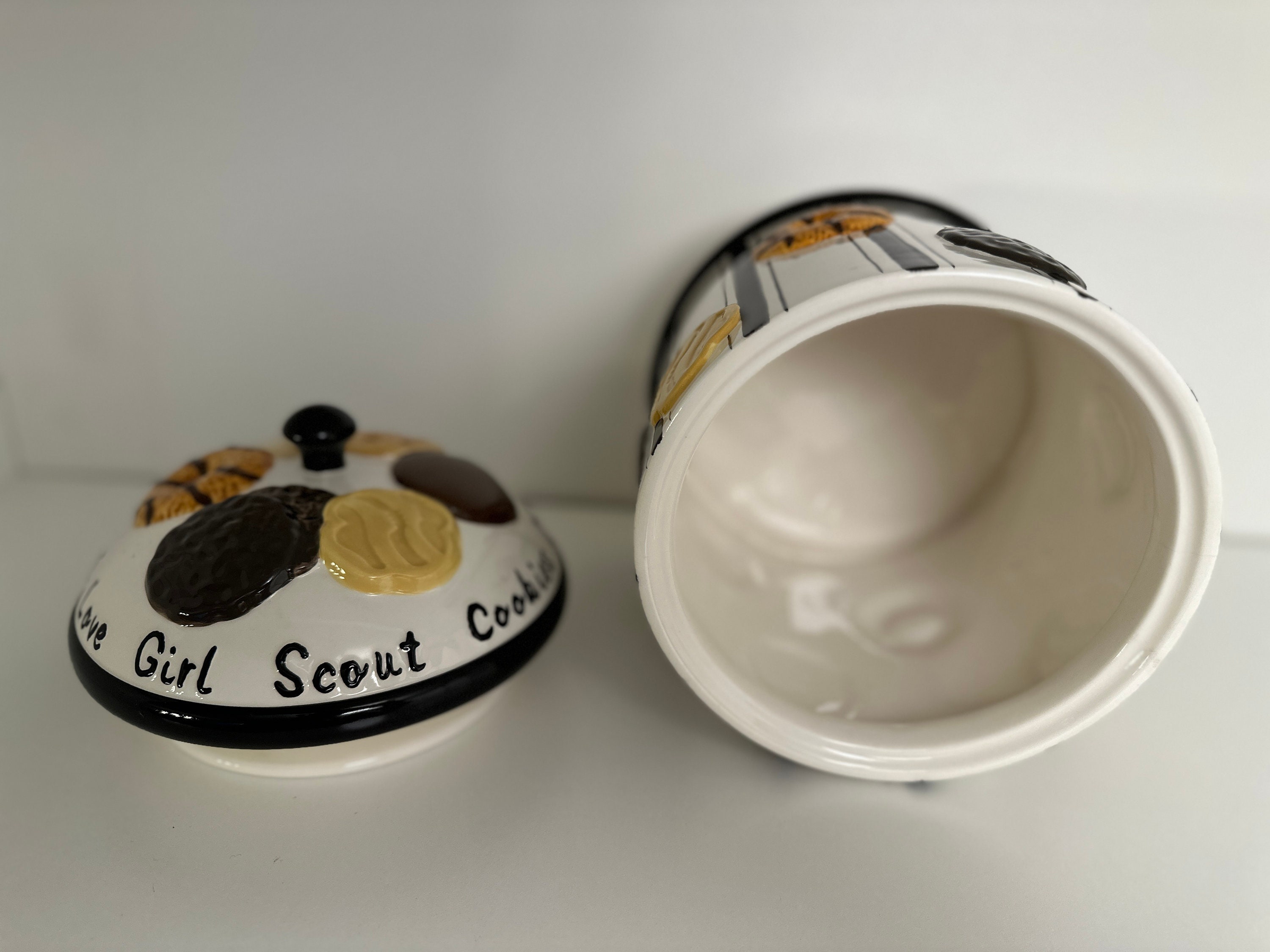 Ceramic Girl Scouts Cookie Jar USED, LIKE NEW - Etsy
