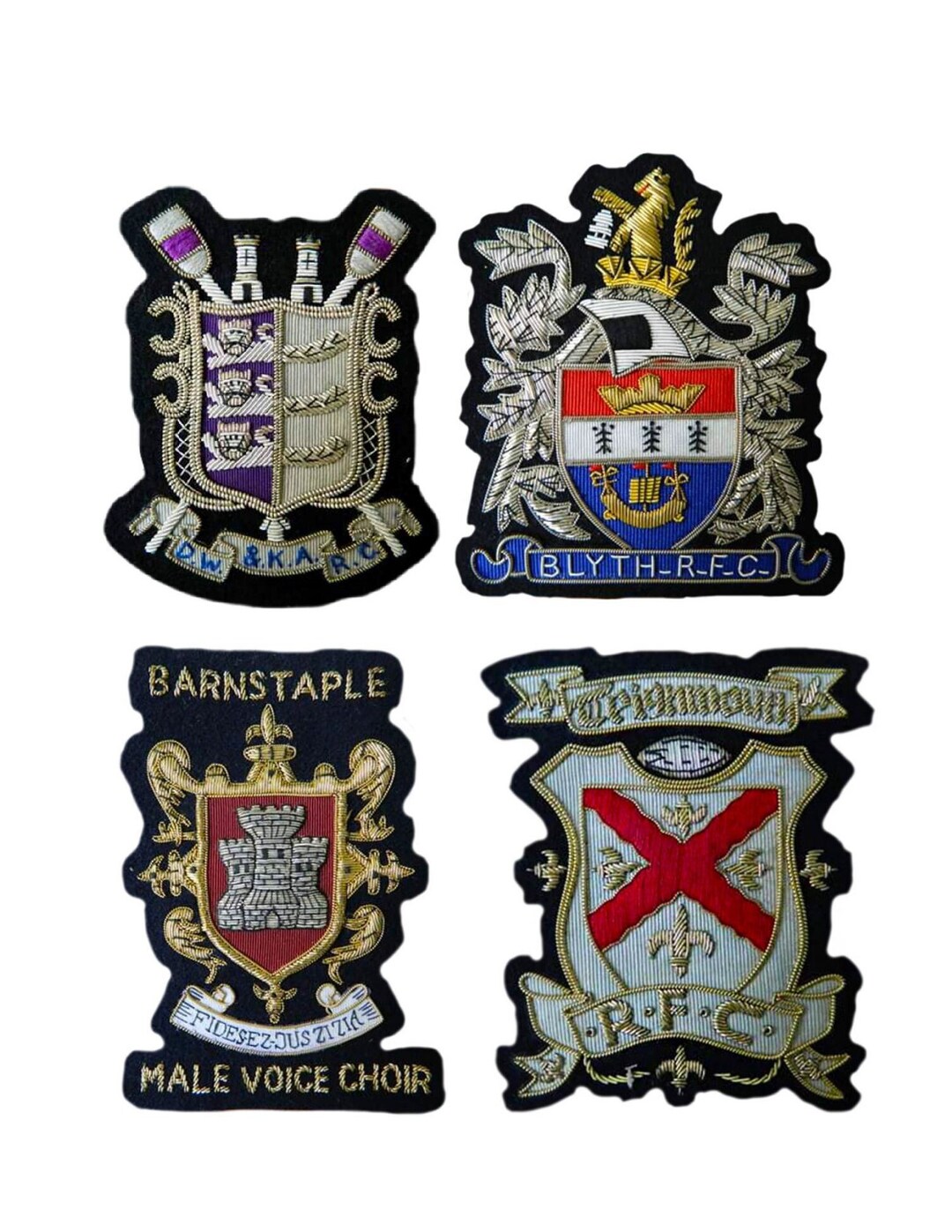 Customized Lodge Badge Premium Quality Hand Embroidered Bullion Wire ...