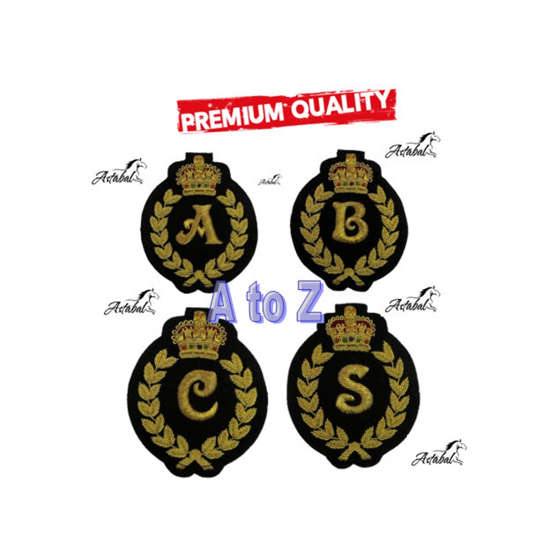 Exquisite Hand-embroidered Custom Name Letters Blazer Badge Premium ...