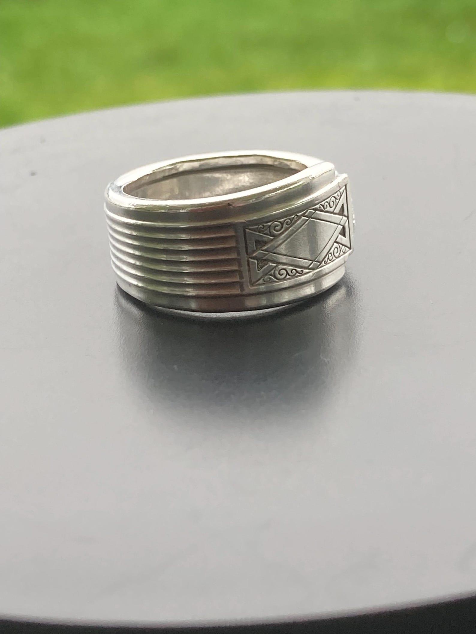 Spoon Ring Size 8.75 Vintage Silver Plated - Etsy