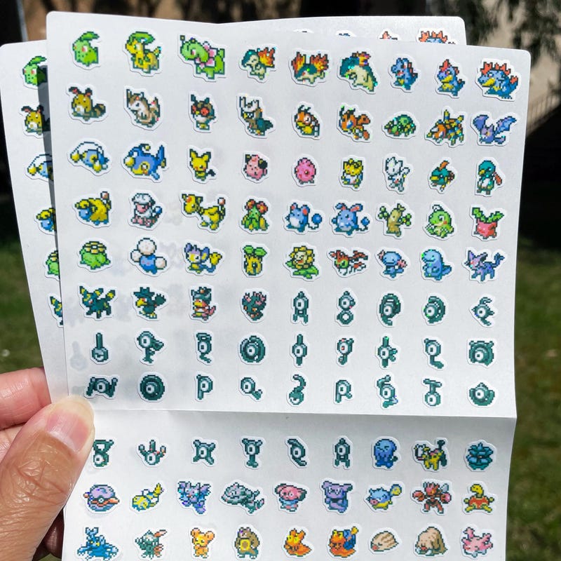 Gen 2 Mini Stickers - Etsy