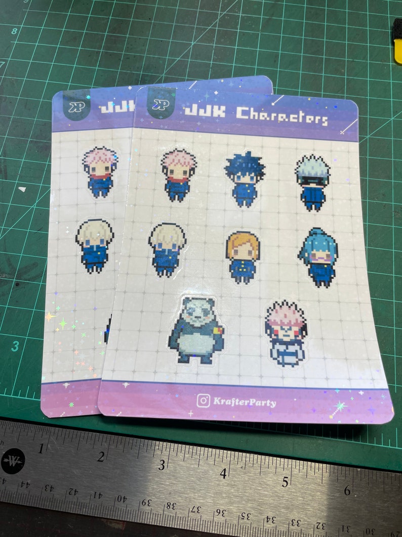Jujutsu Kaisen Sprite Sticker Sheet for Water Bottles and Laptops 8 ...