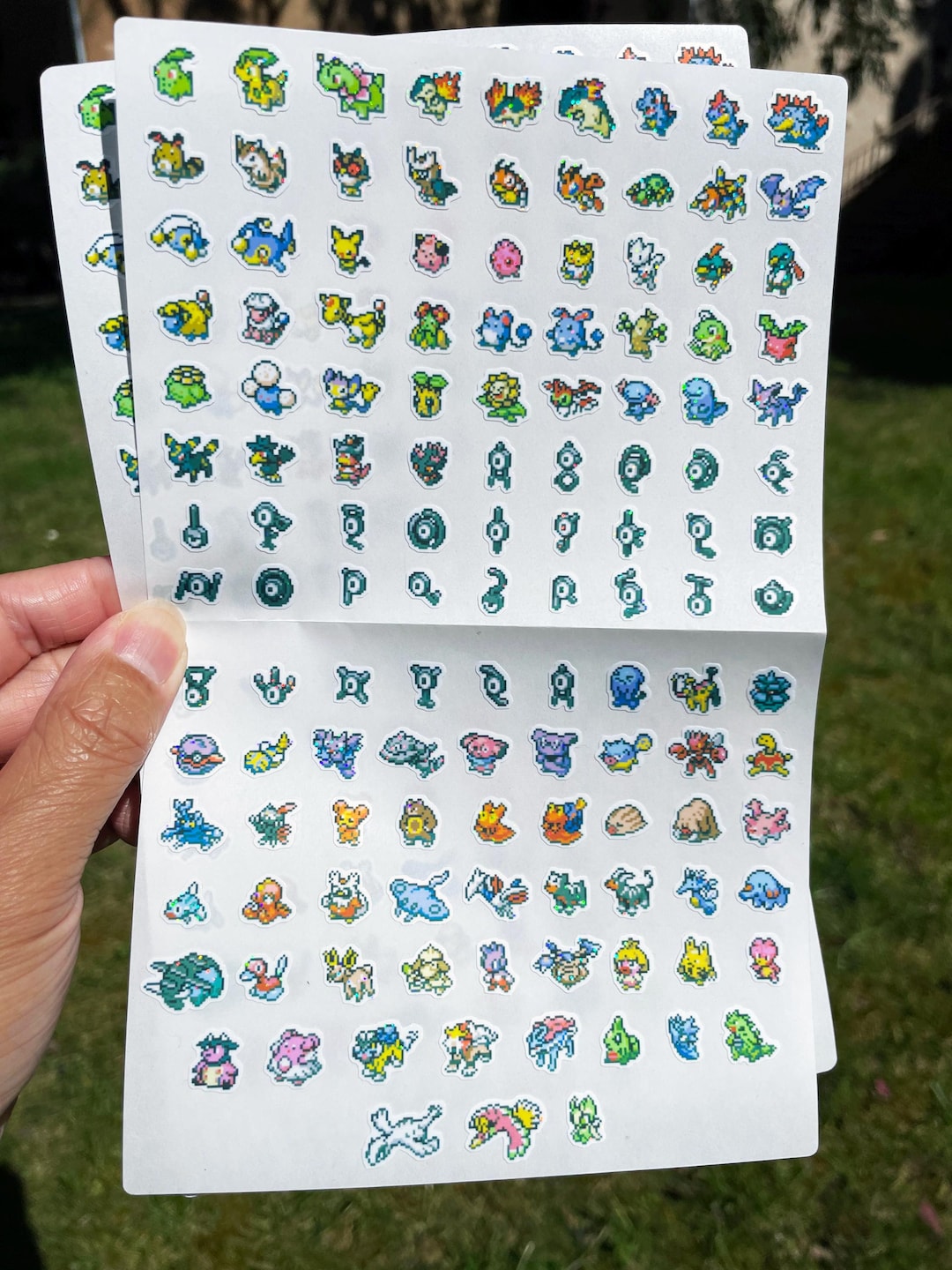 152-251 Johto Poke Sprites | Gen 2 Mini Vinyl Stickers - Etsy