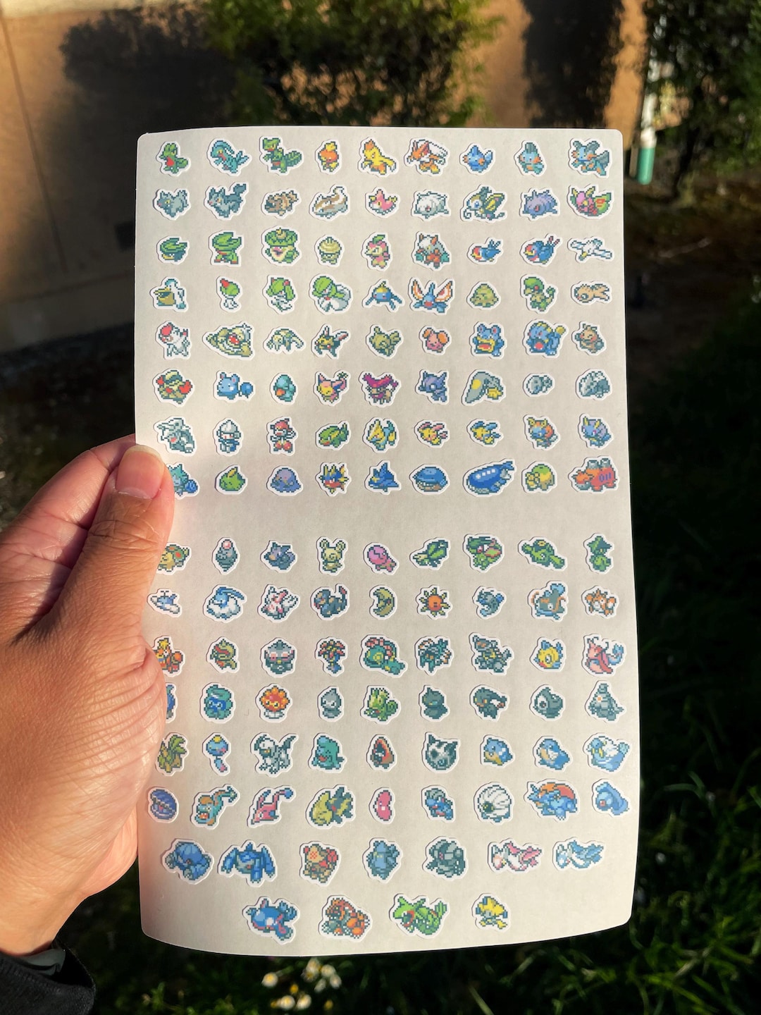 252-386 Hoenn Poke Sprites | Gen 3 Mini Vinyl Stickers - Etsy