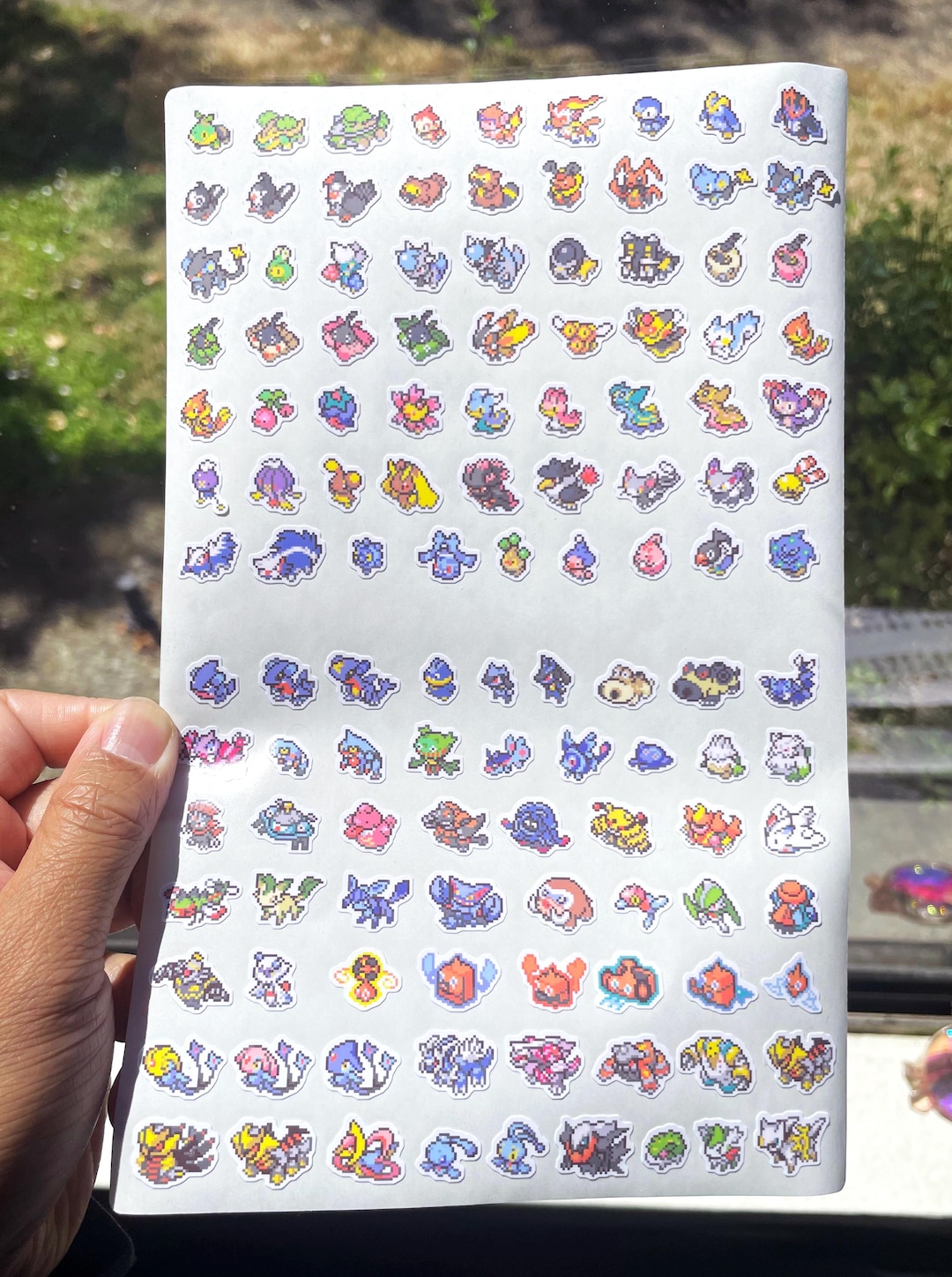 387-493 Sinnoh Poke Sprites | Gen 4 Mini Vinyl Stickers - Etsy