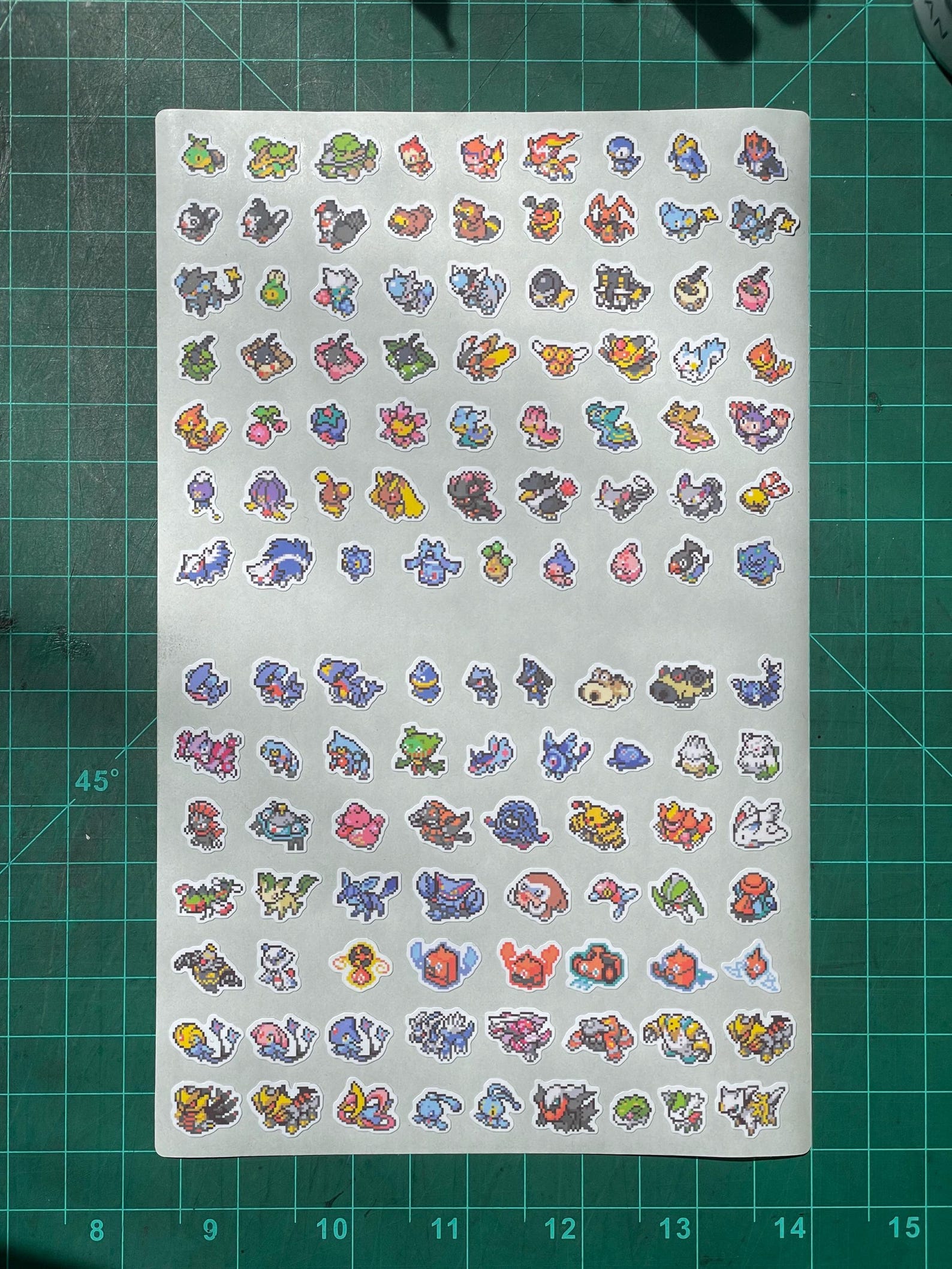 387-493 Sinnoh Poke Sprites | Gen 4 Mini Vinyl Stickers - Etsy
