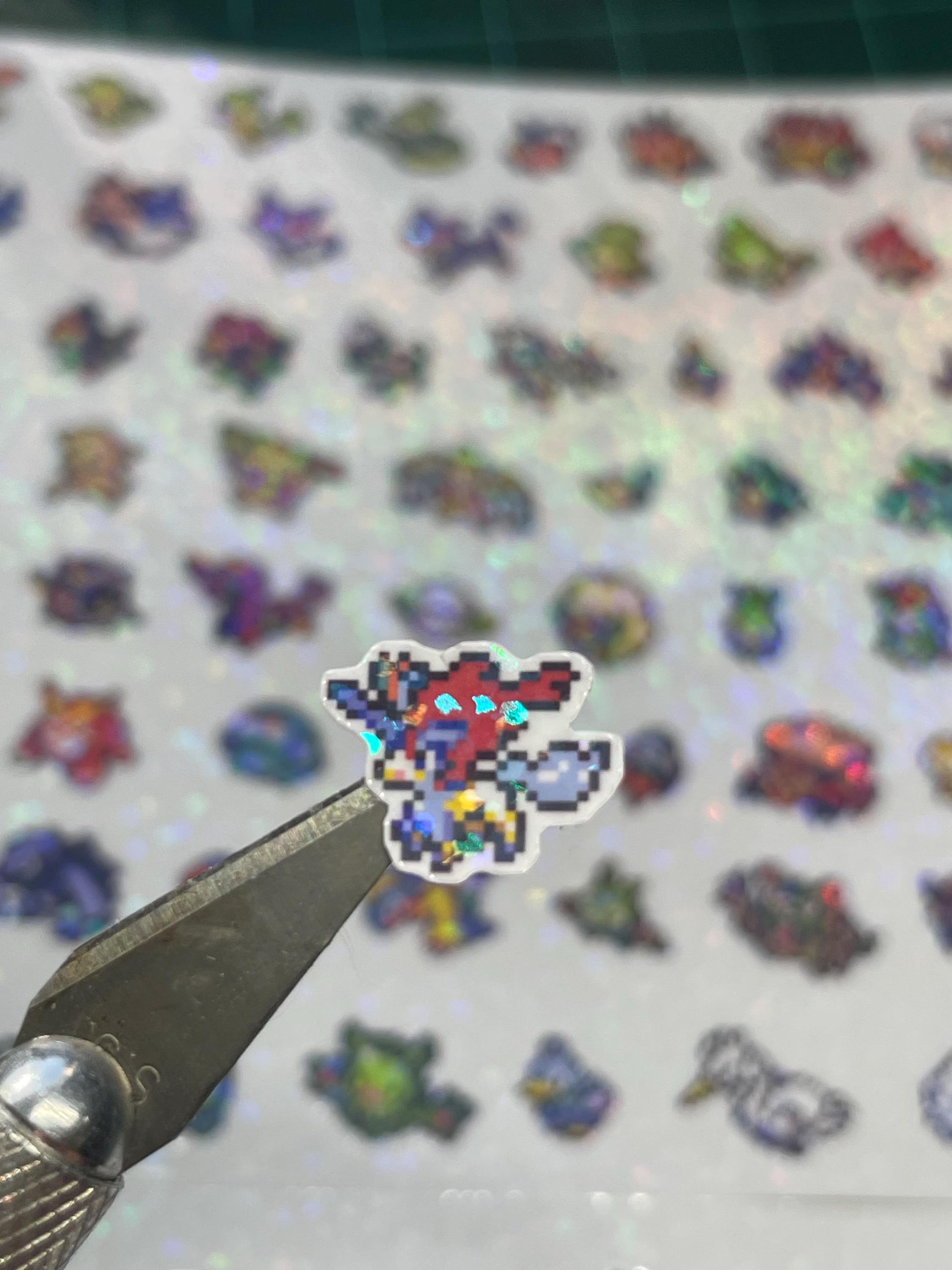 494-649 Unova Poke Sprites | Gen 5 Mini Vinyl Stickers - Etsy
