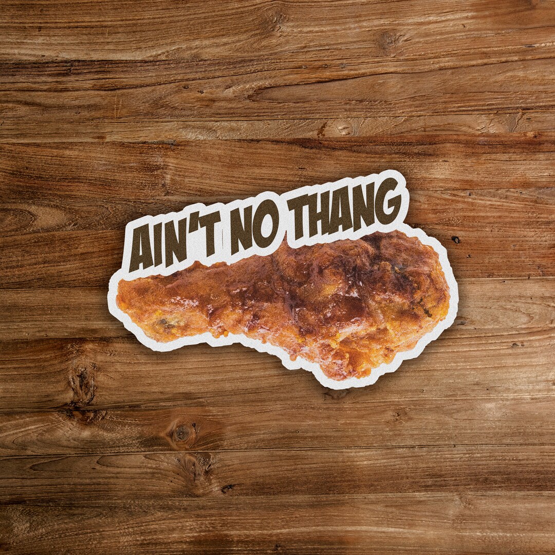 Chicken Wing Sticker, Funny Sticker for Water Bottles and Laptops. Ain ...