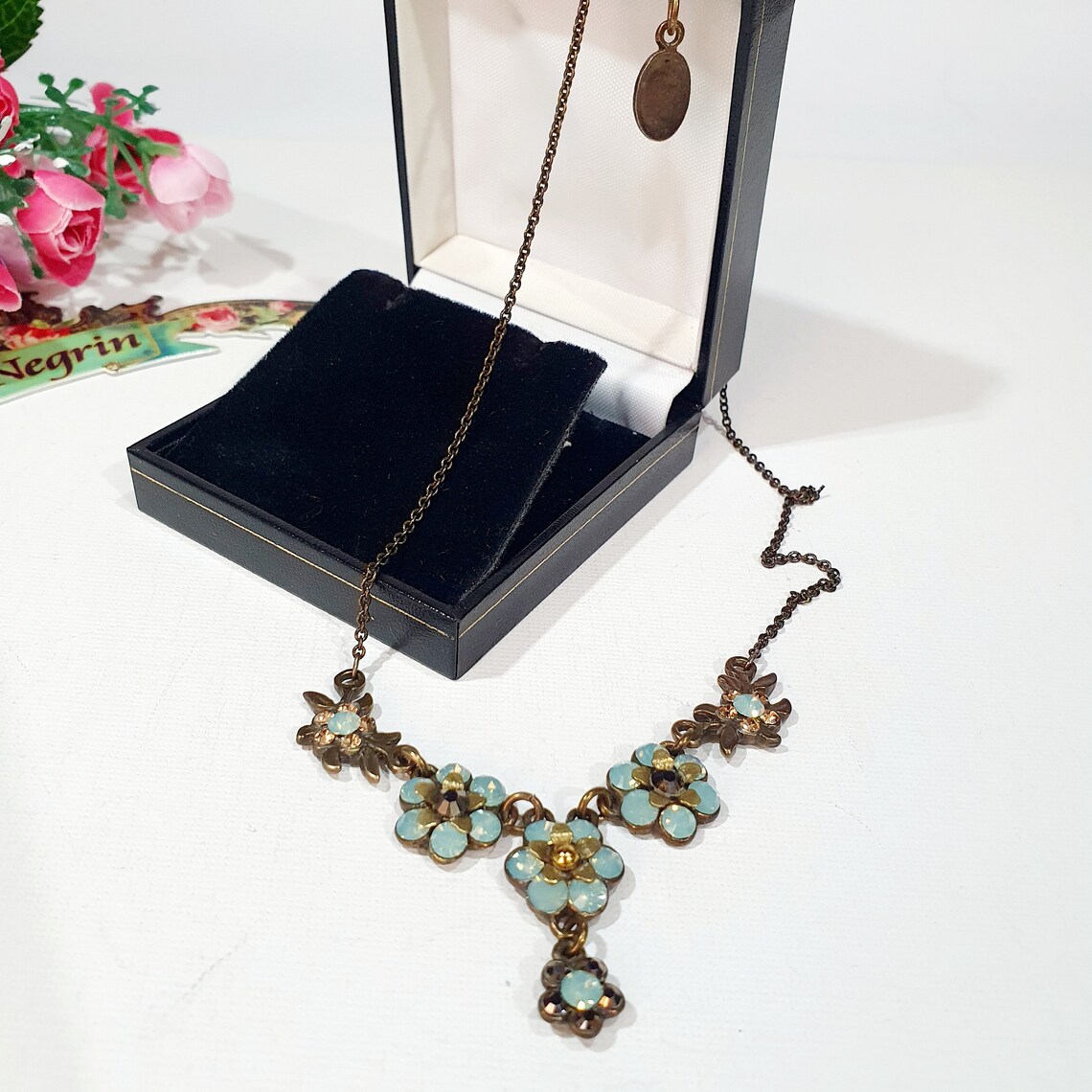 Michal Negrin Necklacevintage Jewelry Bronze Tone - Etsy