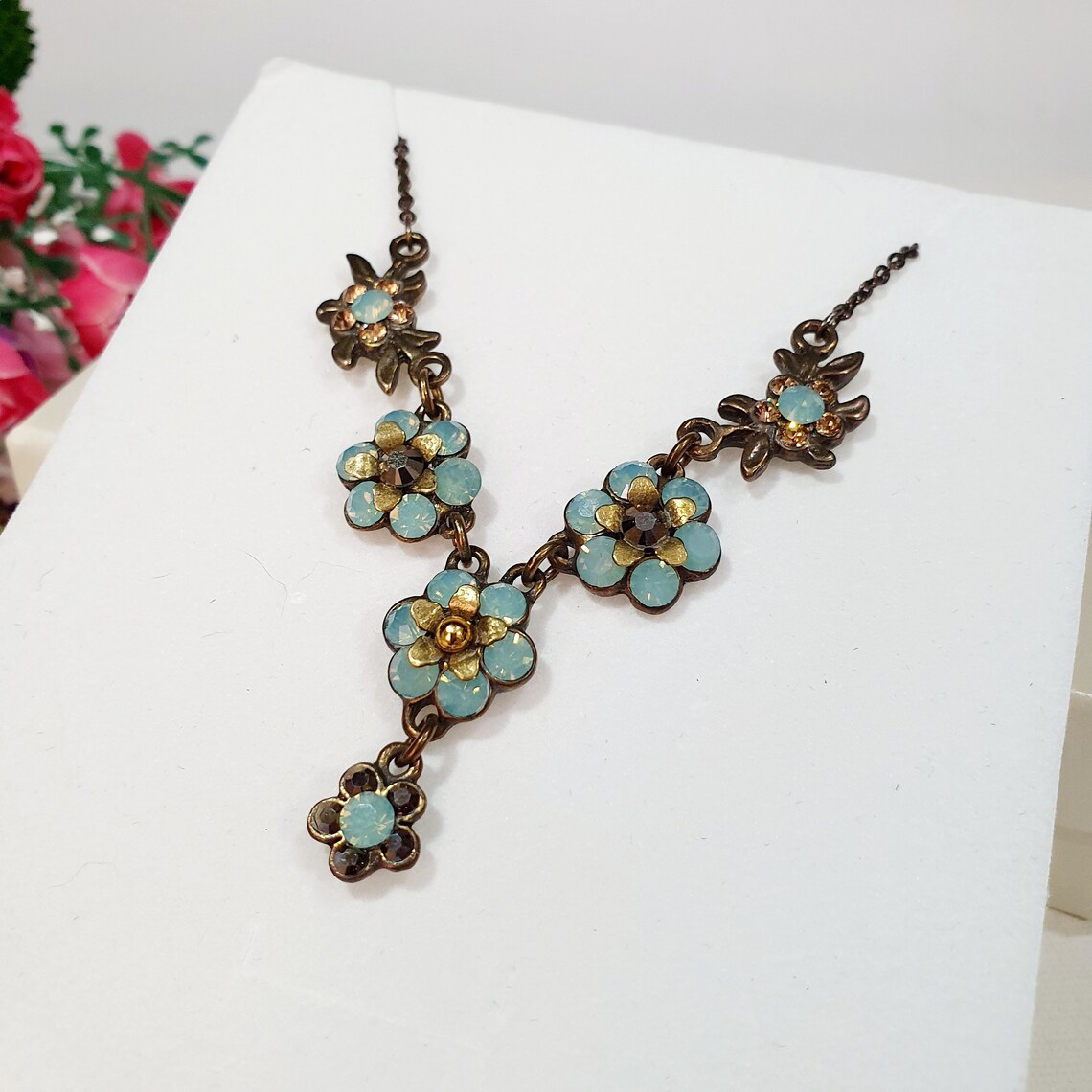 Michal Negrin Necklacevintage Jewelry Bronze Tone - Etsy