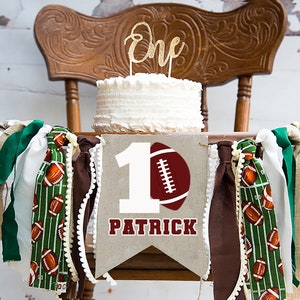 Football First Birthday Decor Personalized Football Party - Etsy