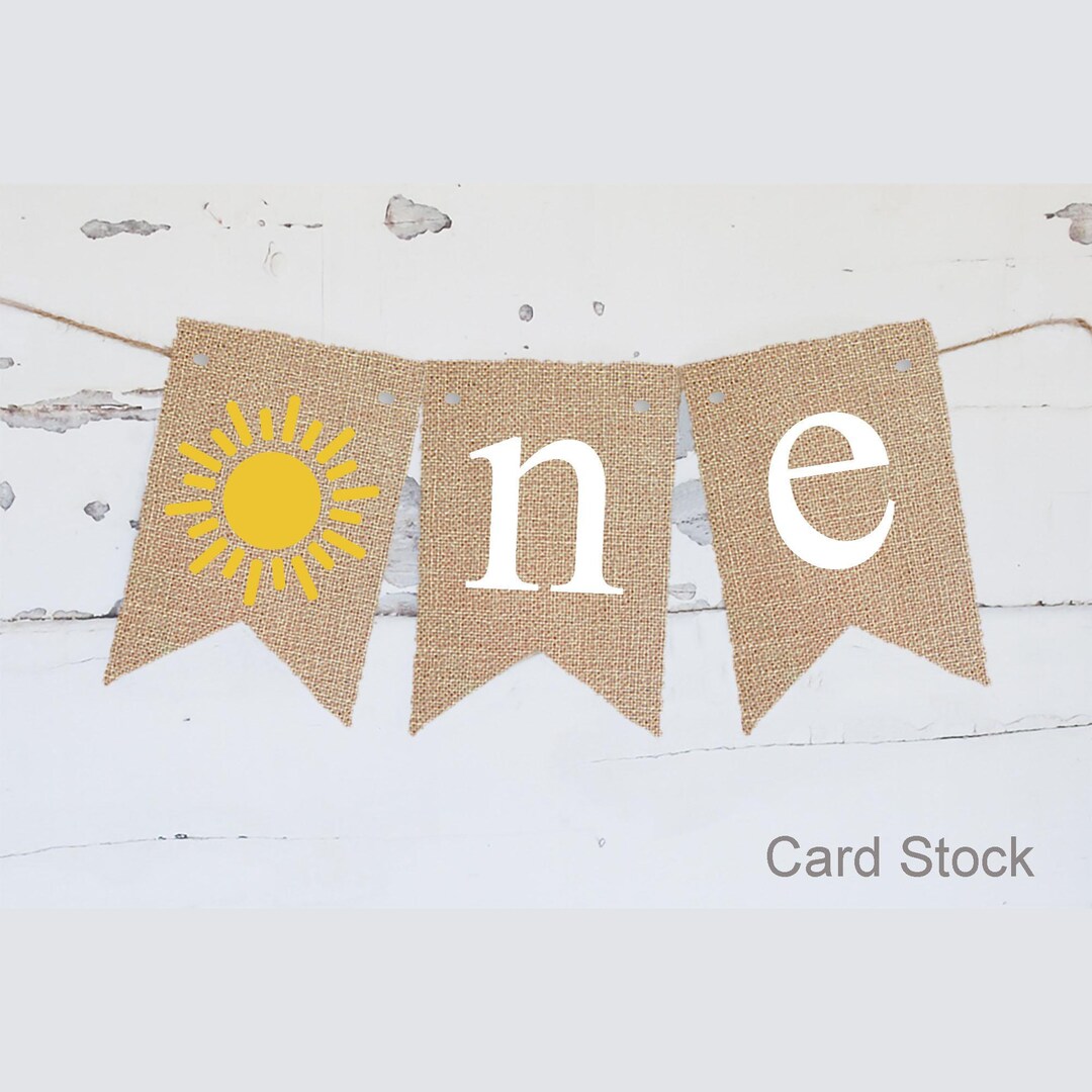 Summer First Birthday Decoration, Sunshine 1st Birthday Banner, Sunny ...