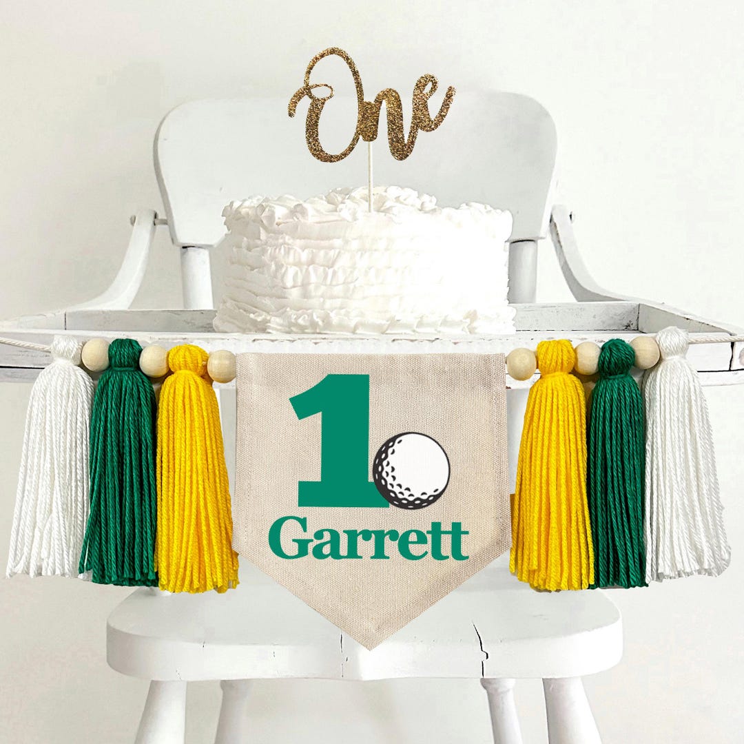 Golf 1st Birthday Party Decorations | Personalized Golf Banner | Custom ...