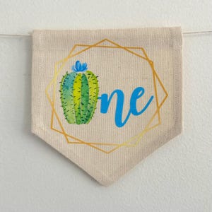 Cactus 1st Birthday Banner, Fiesta Birthday Party Decorations ...