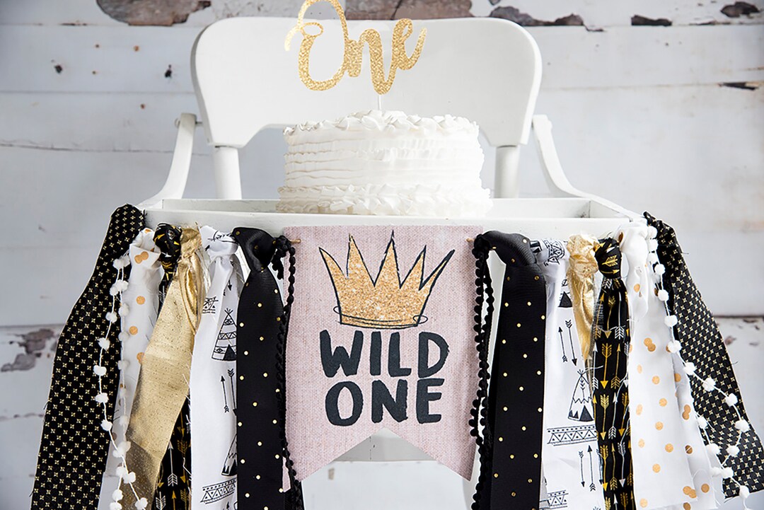 Wild One 1st Birthday Decor Wild One Decor Highchair Banner - Etsy