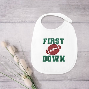 First Down 1st Birthday High Chair Banner, Football Decorations, Sports ...