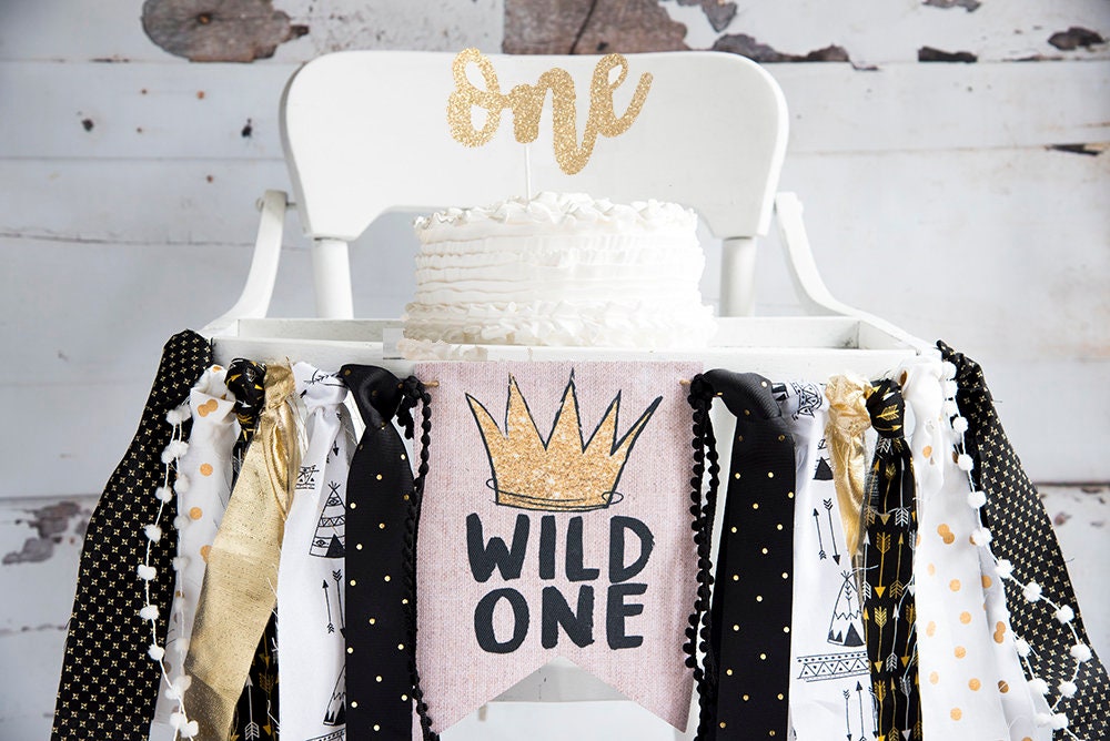 Wild One 1st Birthday Decor Wild One Decor Highchair Banner | Etsy