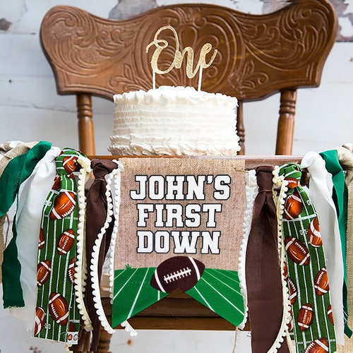 Football First Birthday Decor Personalized Football Party - Etsy