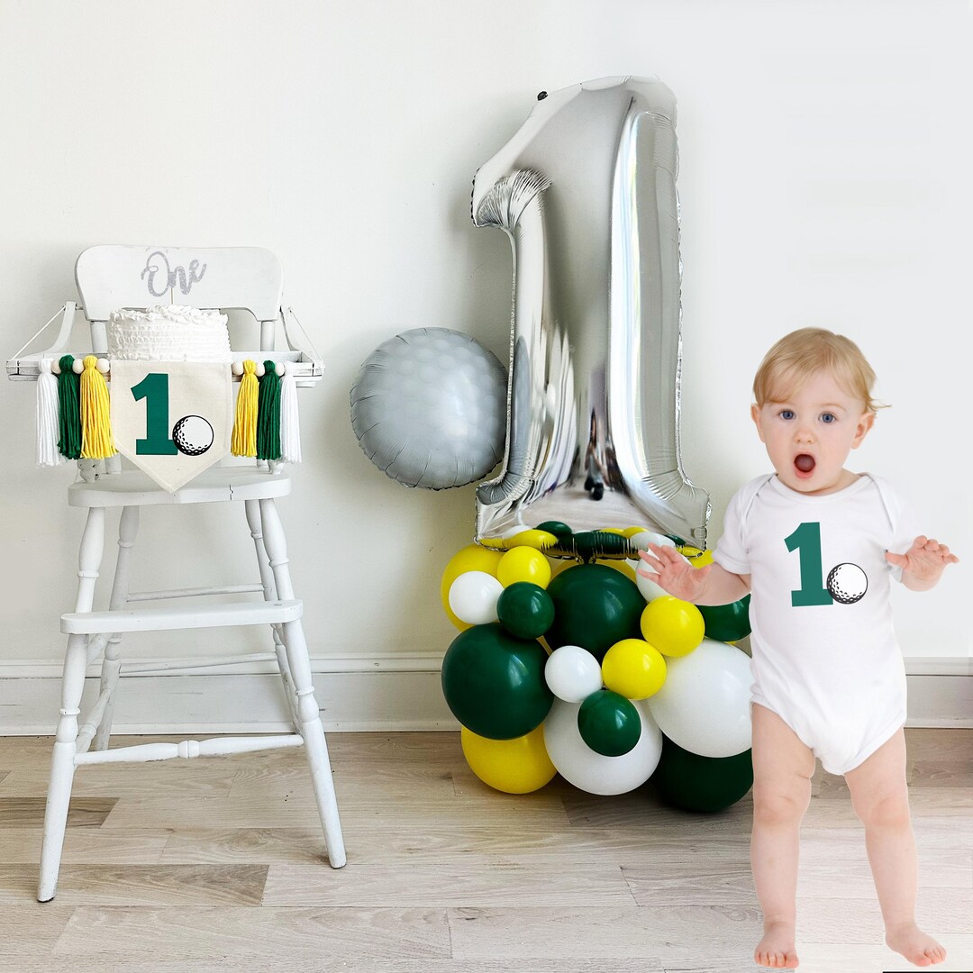 Golf 1st Birthday Party Decorations, Hole in One First Birthday Party ...